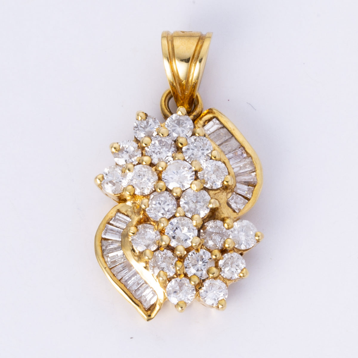 14k Yellow Gold Diamond Pendant | 1.10ctw | – 100 Ways