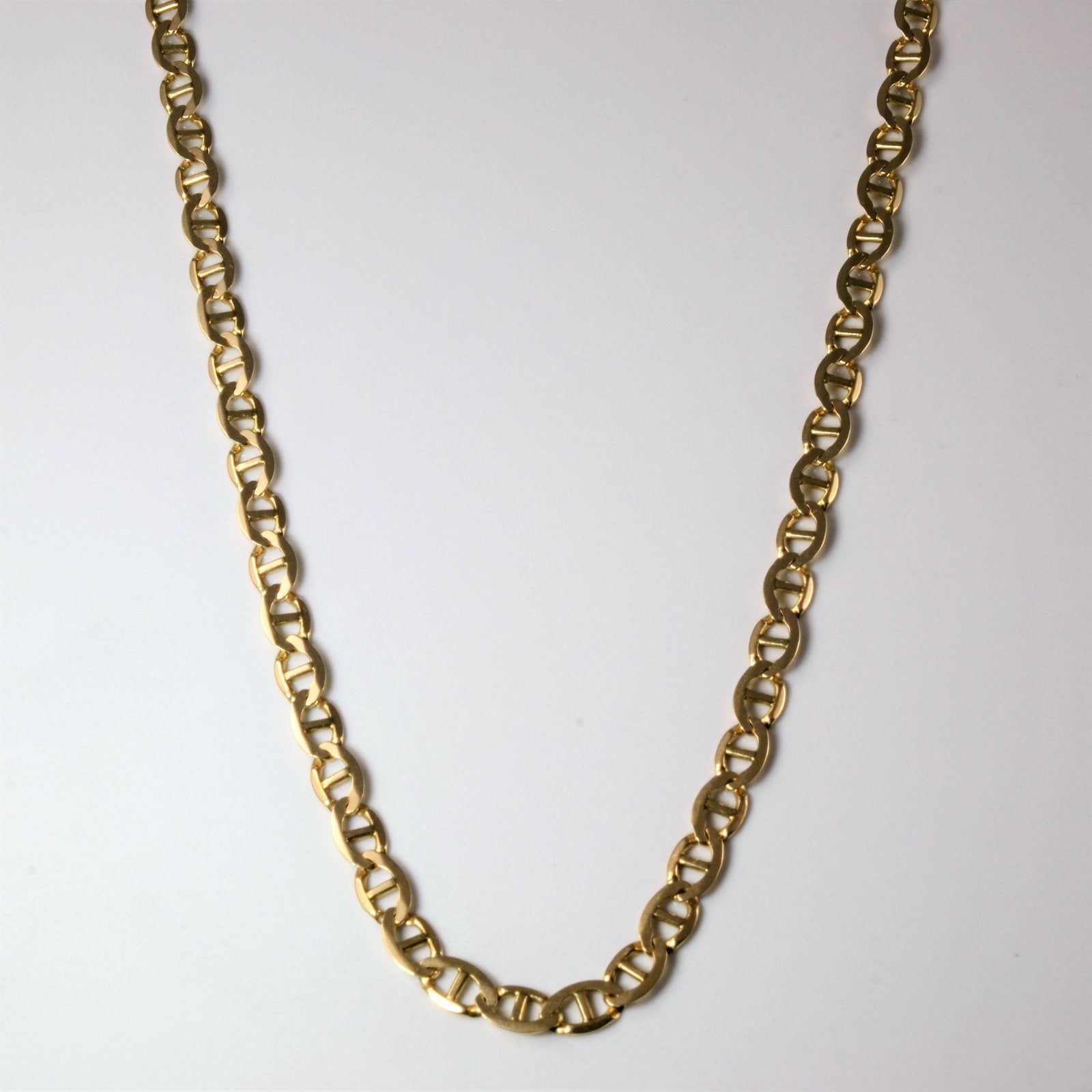 10k Yellow Gold Anchor Chain | 24"