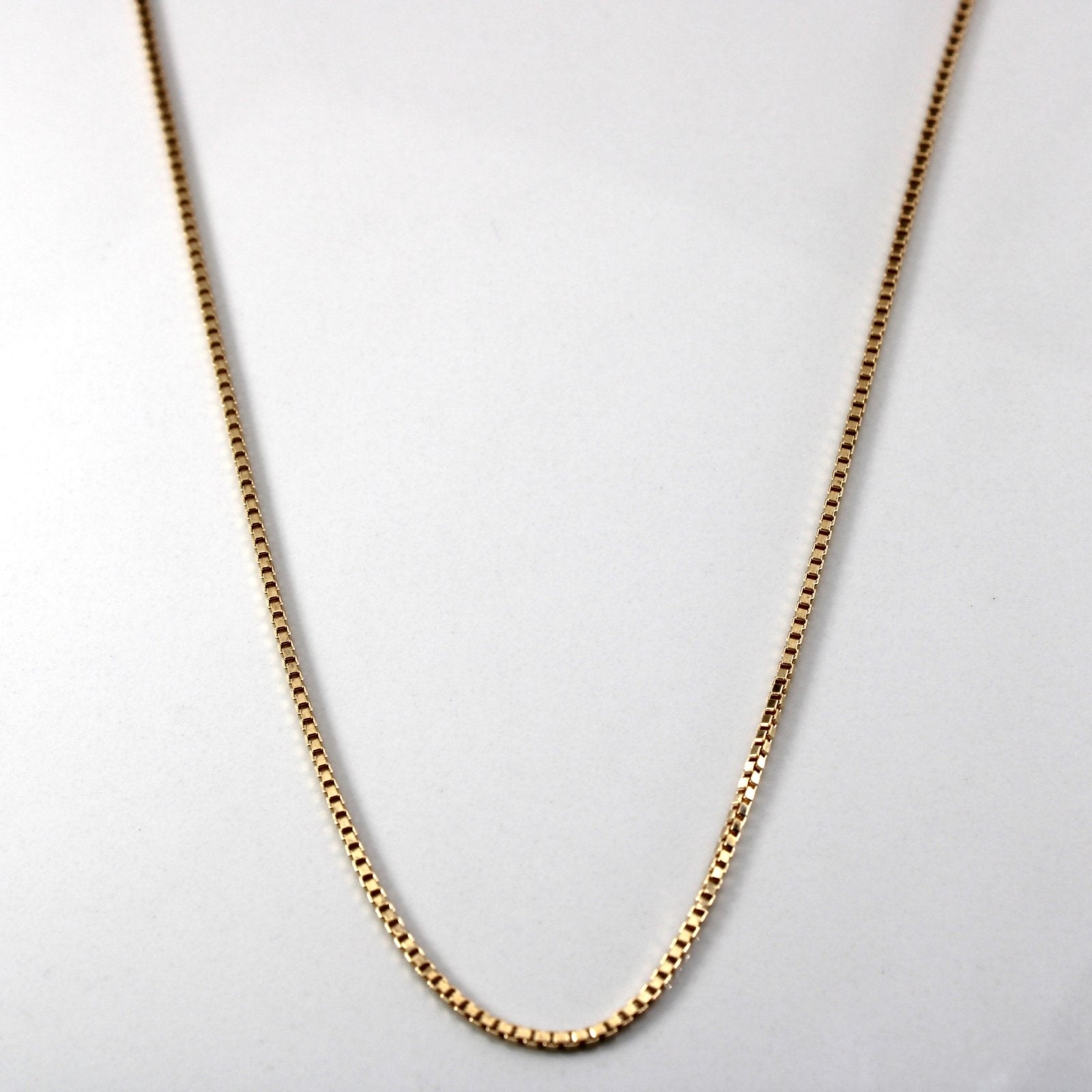 10k Yellow Gold Box Chain | 22"| – 100 Ways