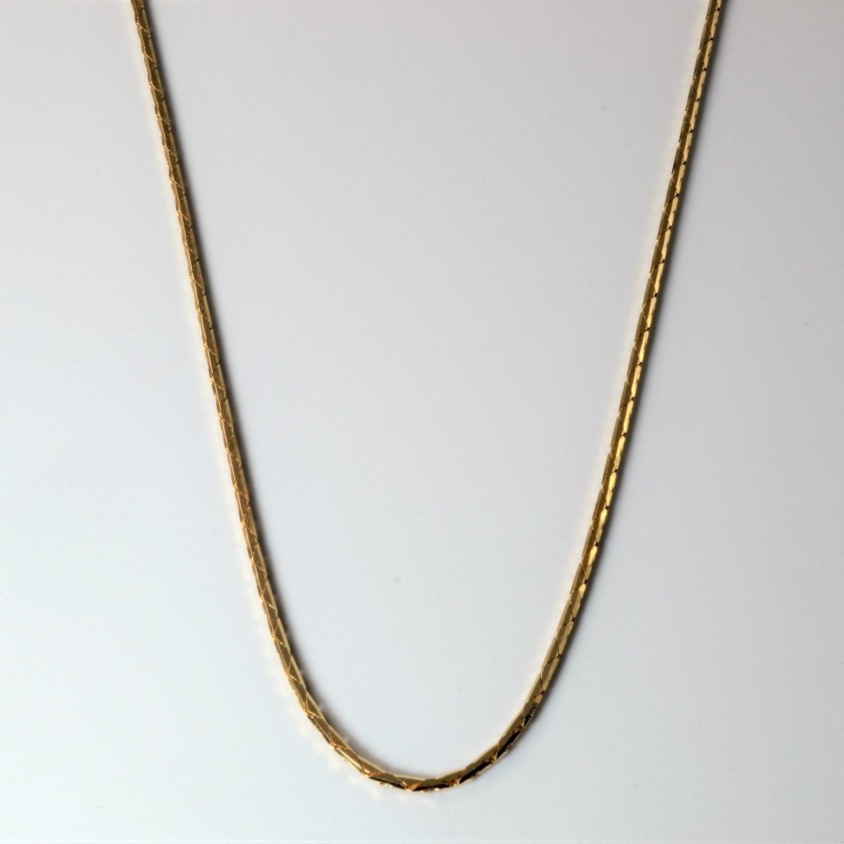 10k Yellow Gold C link Chain | 22"