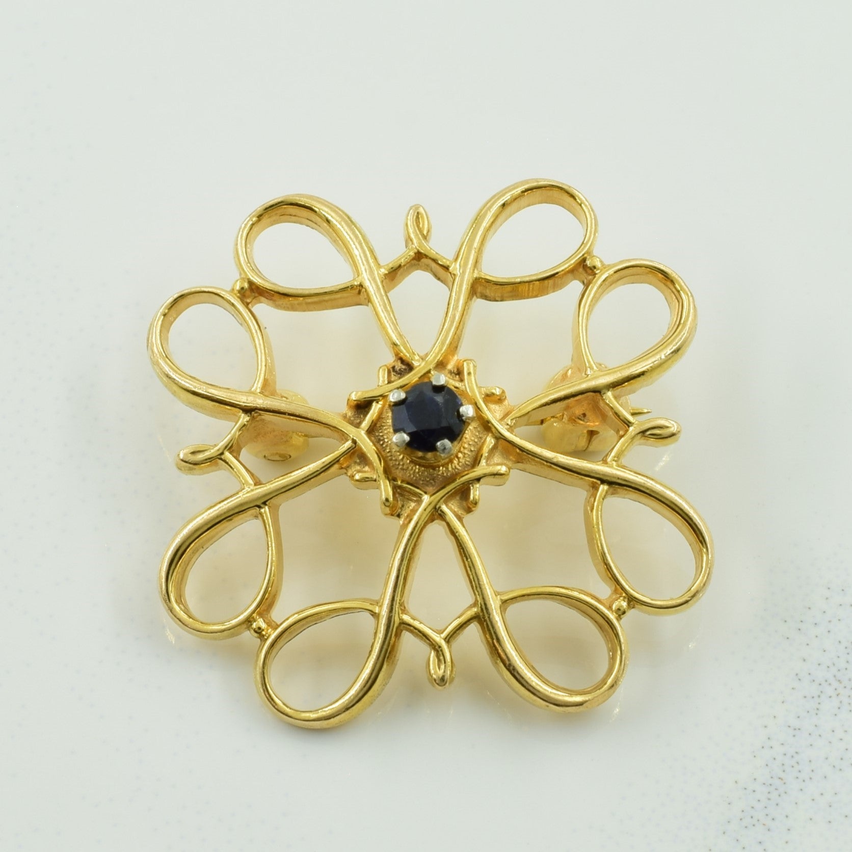 Blue Sapphire Brooch | 0.06ct | – 100 Ways
