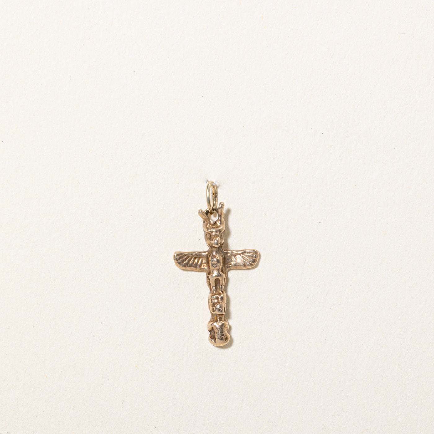 10k Yellow Gold Totem Pole Charm