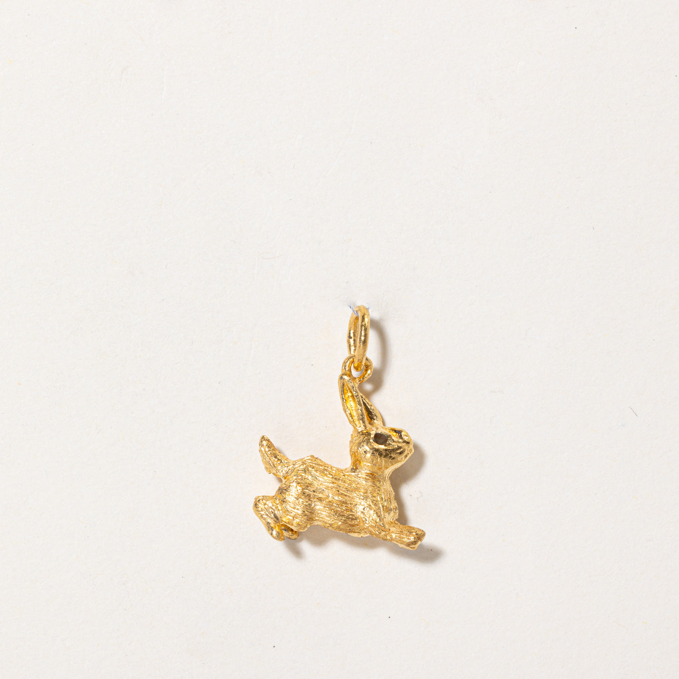 24k Yellow Gold Rabbit Charm
