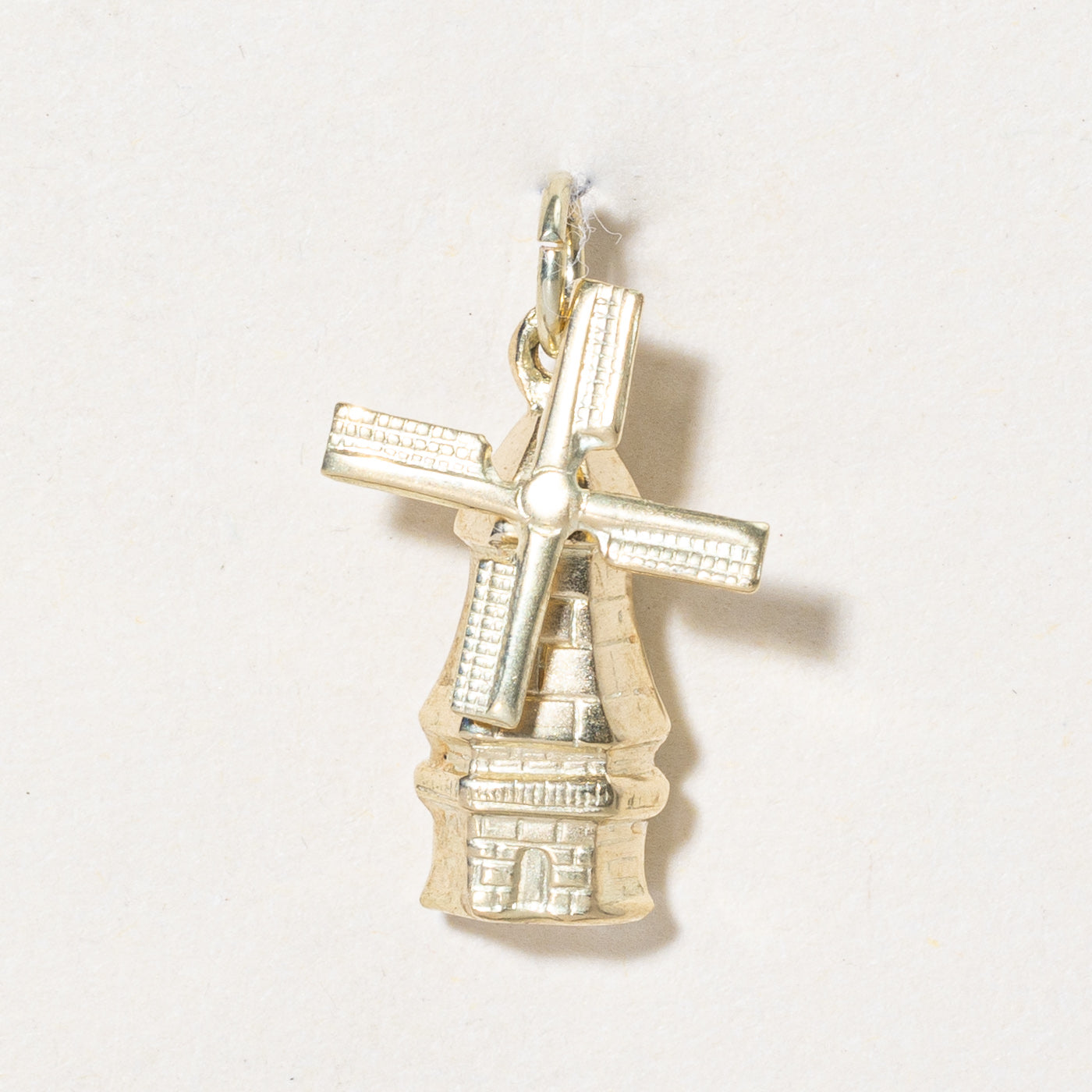 14k Yellow Gold Windmill Charm