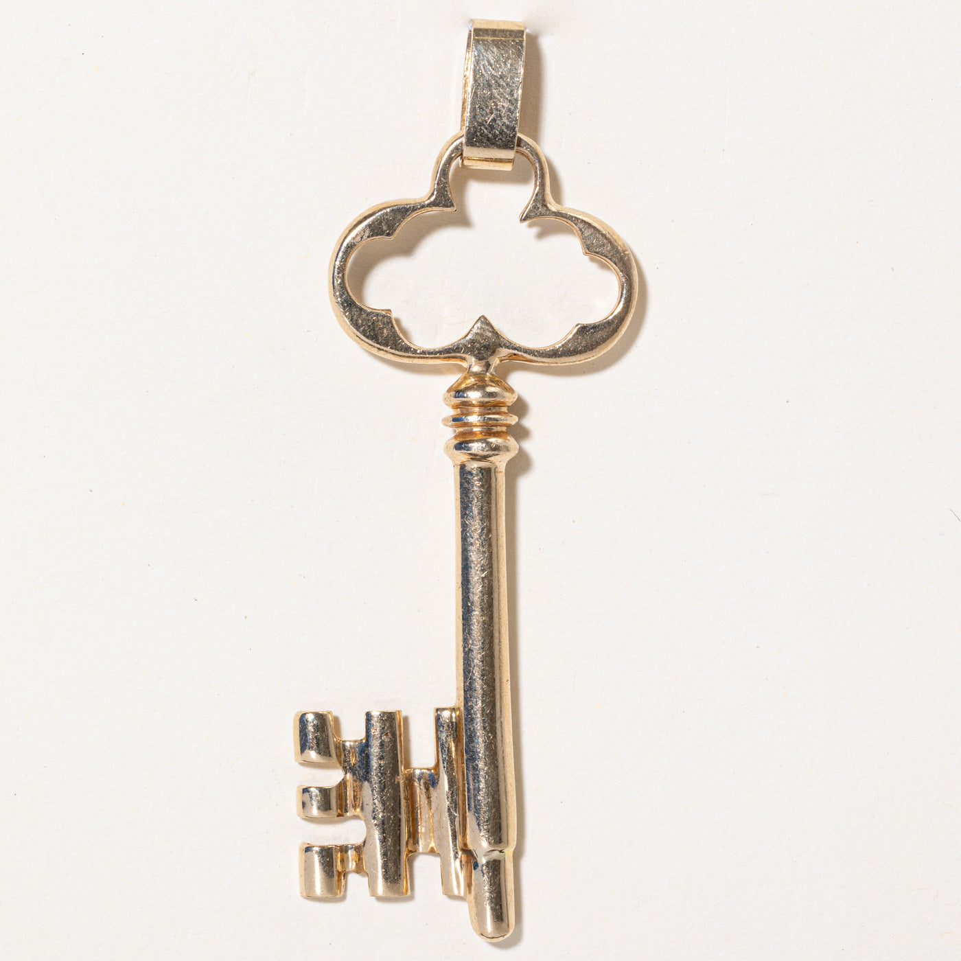 10k Yellow Gold Key Pendant