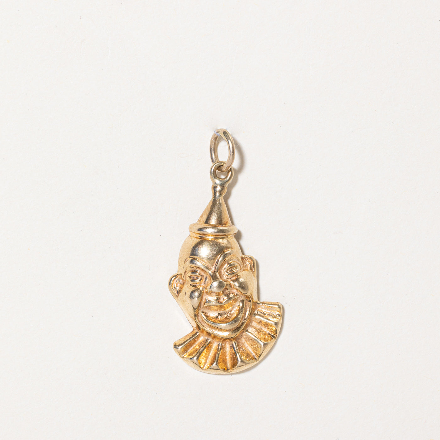 18k Yellow Gold Clown Charm