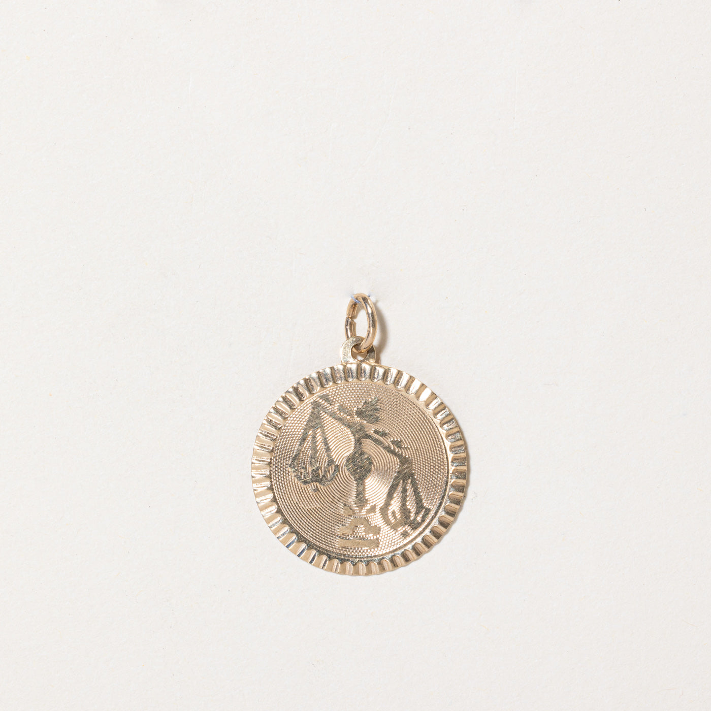 14k Yellow Gold Libra Charm