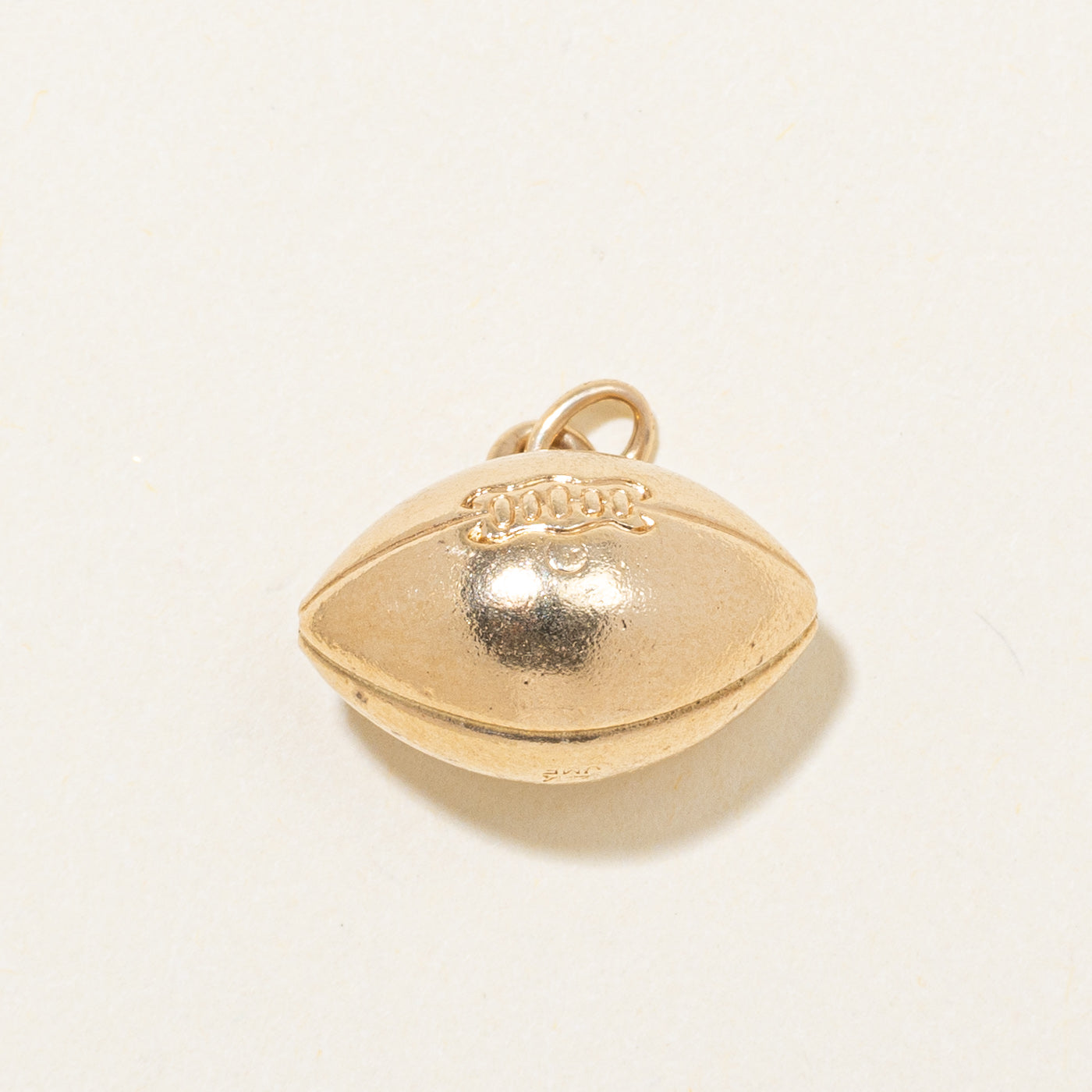 14k Yellow Gold Football Charm