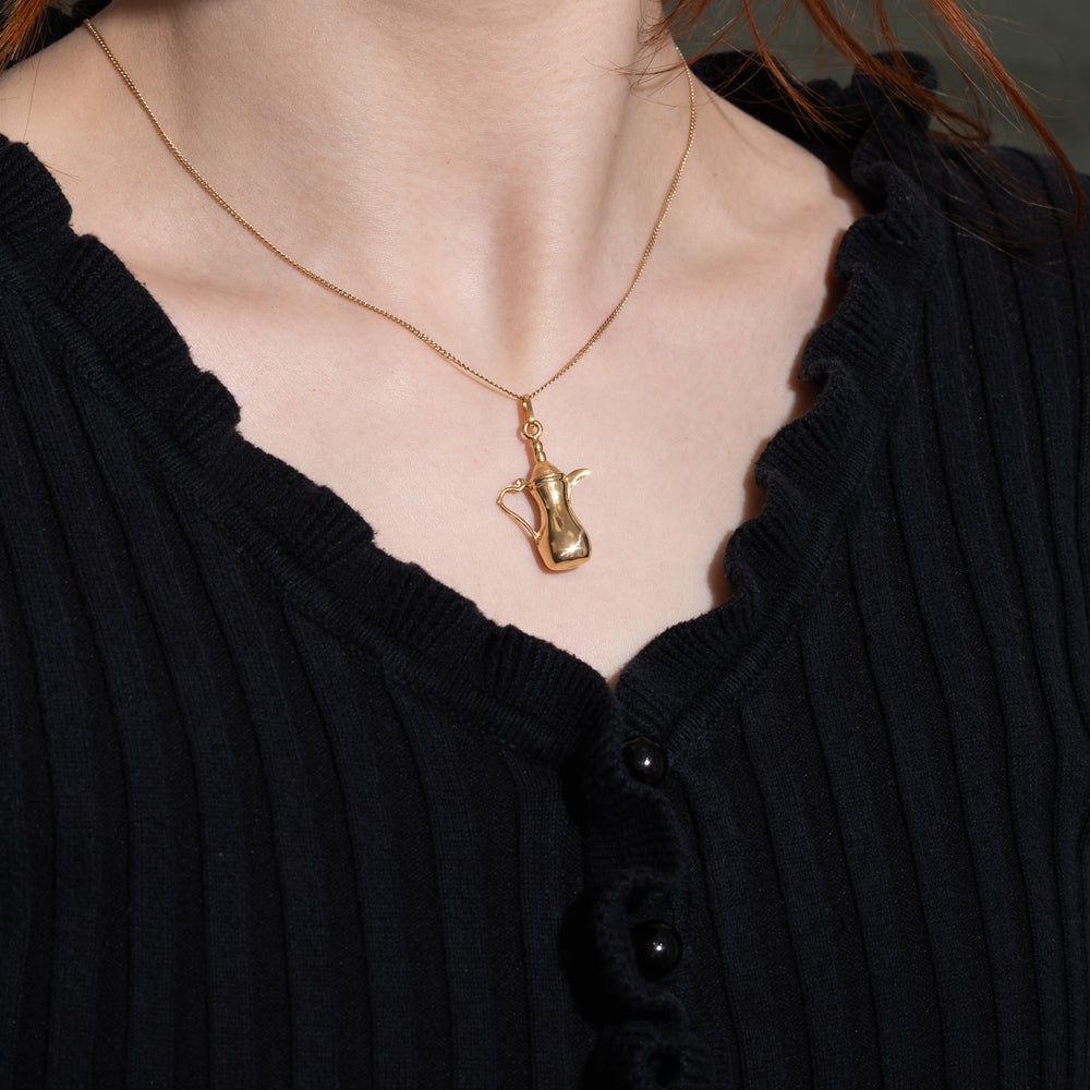 18k Yellow Gold Pitcher Charm