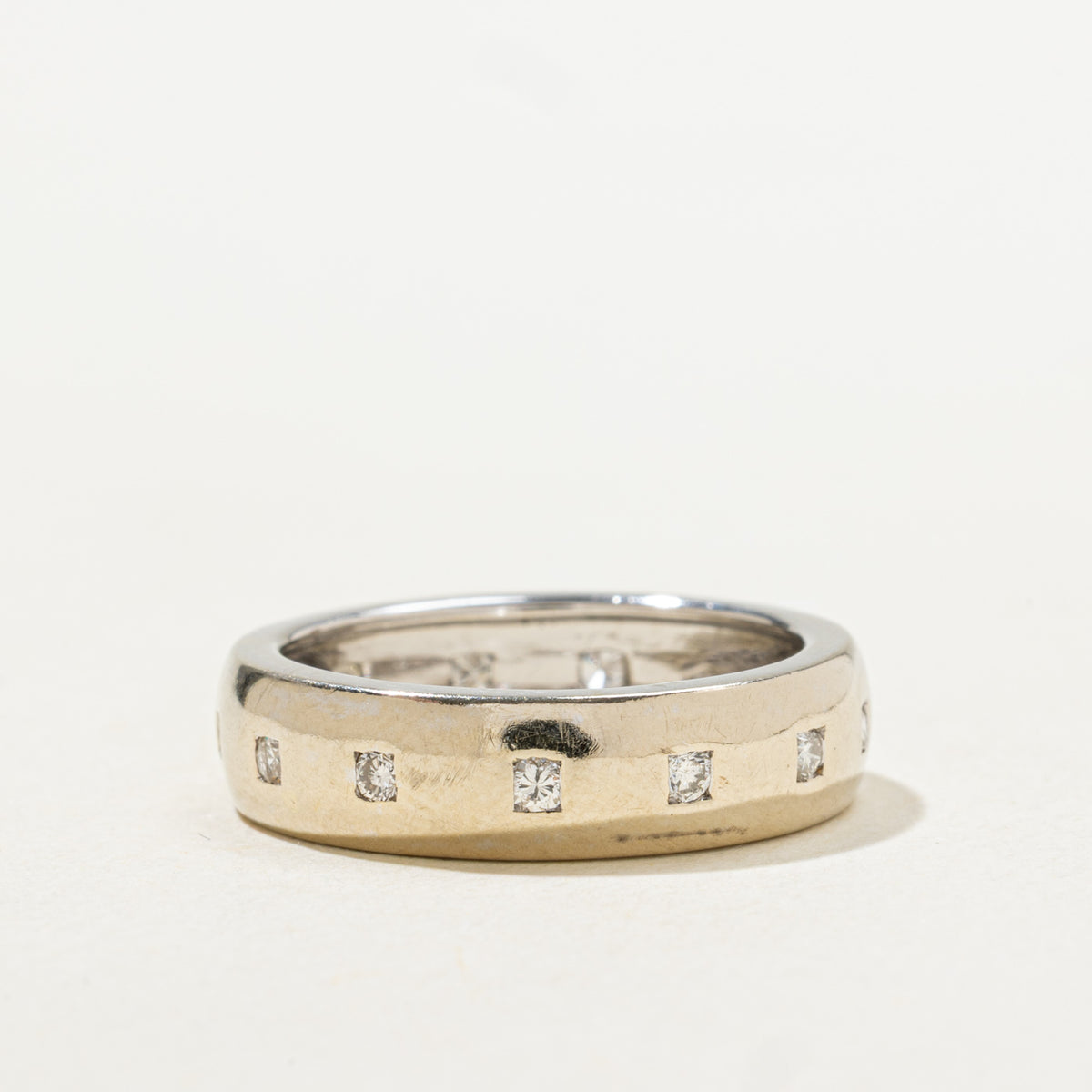 Flush Set Semi Eternity Diamond Band | 5.30mm | SZ 6.0