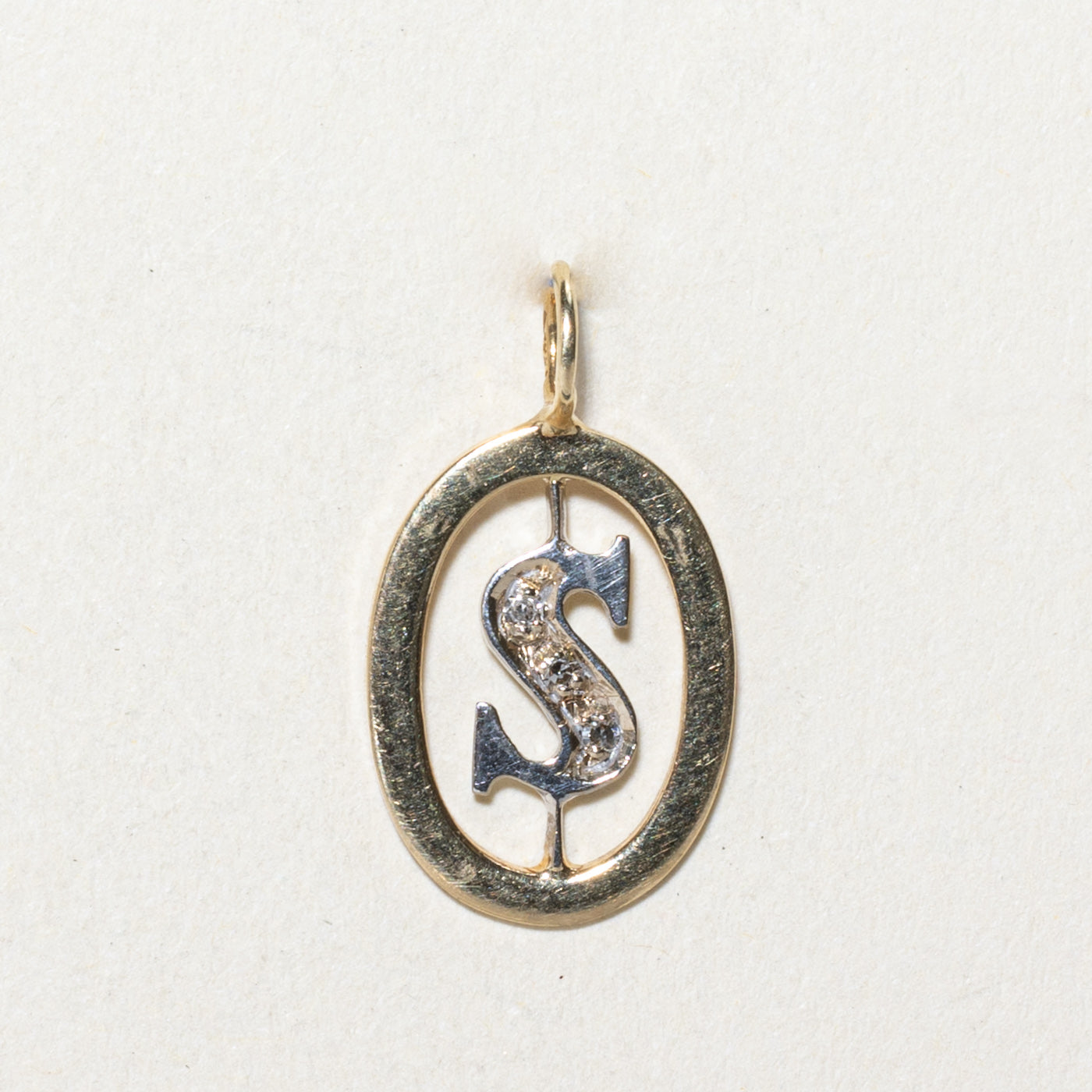 Diamond 'S' Initial Pendant | 0.03ctw