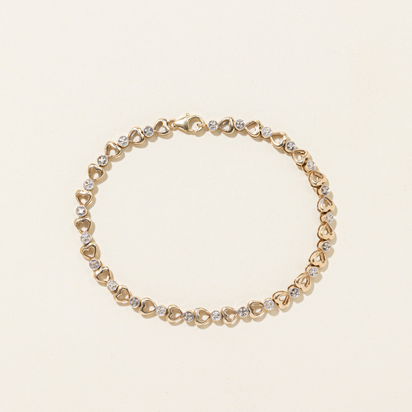 Diamond Heart Bracelet | 0.14ctw | 7.5"