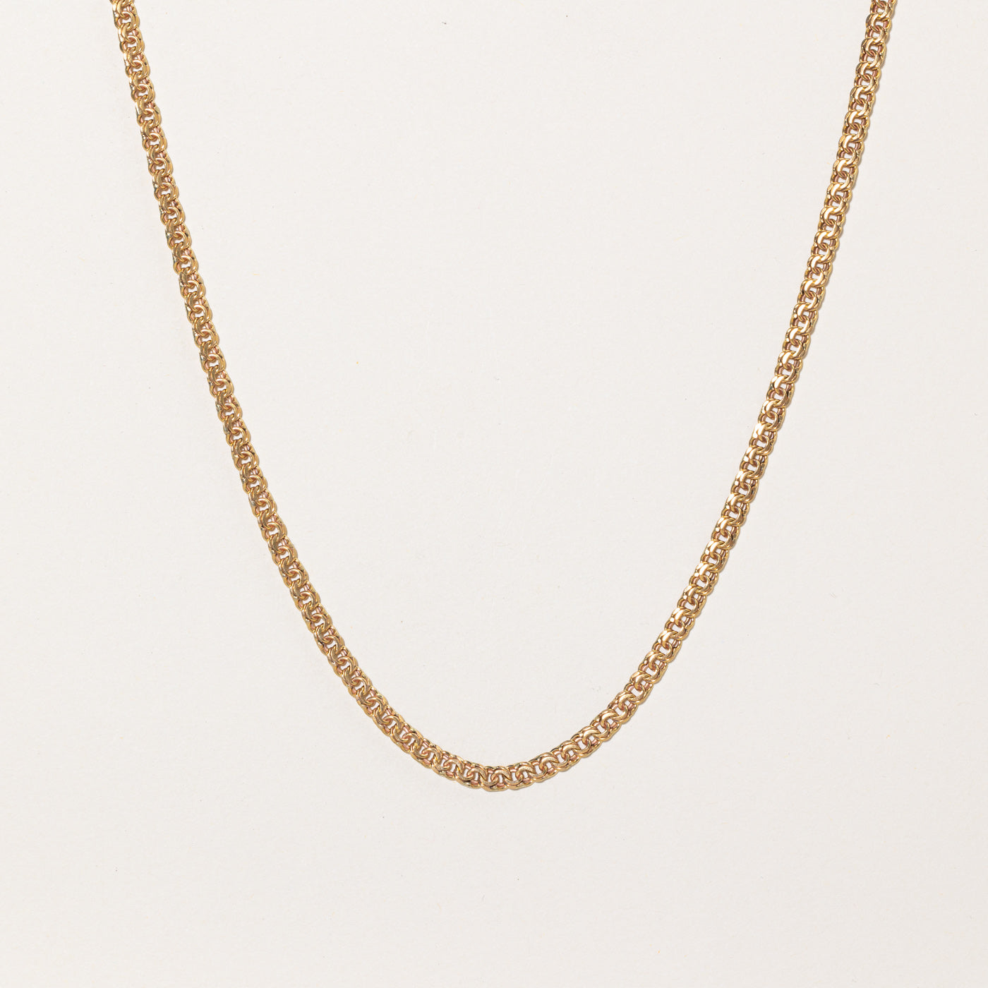 18k Yellow Gold Double Rolo Chain | 25"