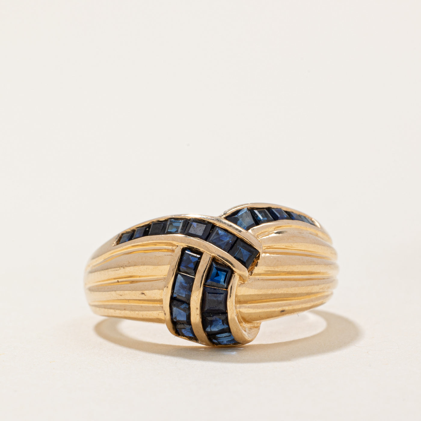 Sapphire Waterfall Ring | 0.75ctw | SZ 5.75