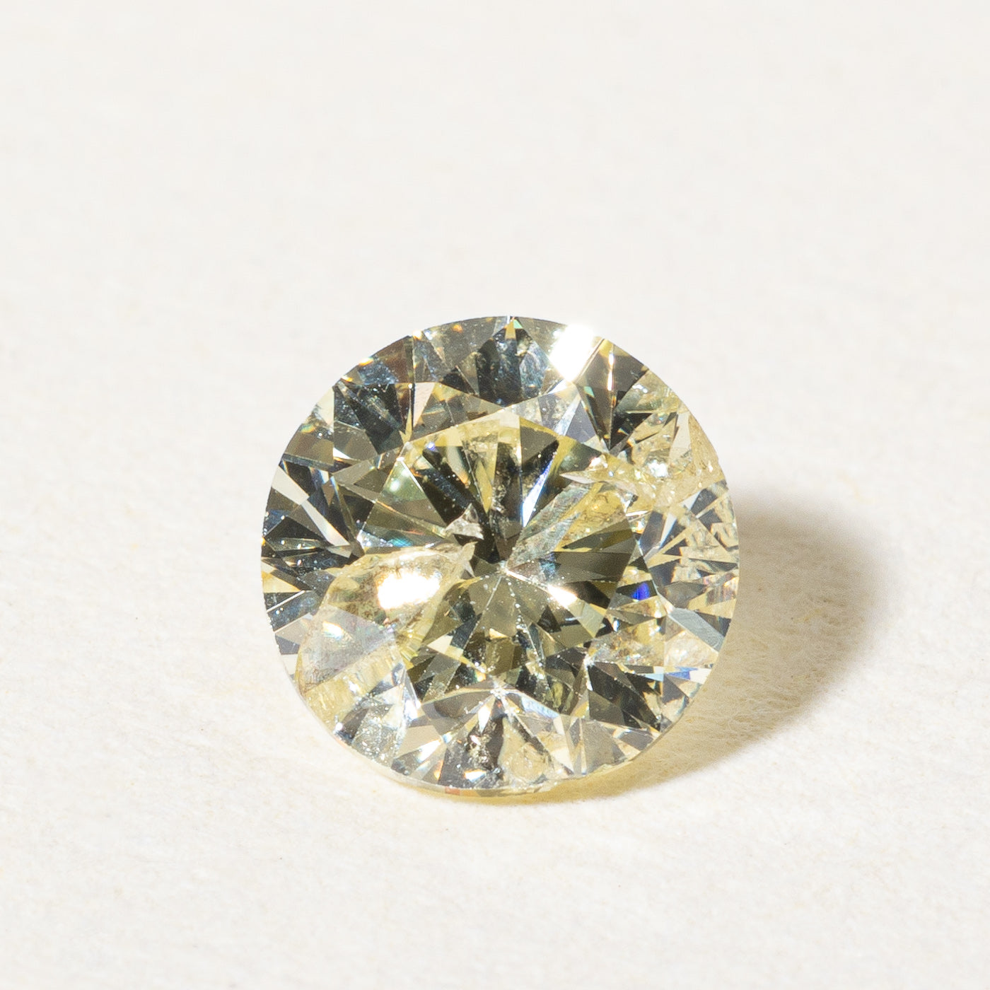 Round Brilliant Cut Loose Yellow Diamond | 0.71ct