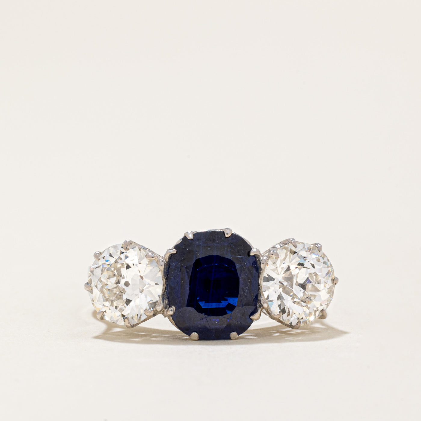 Sapphire & Diamond Hinge Ring | 2.80ct, 2.50ctw | SZ 5.75