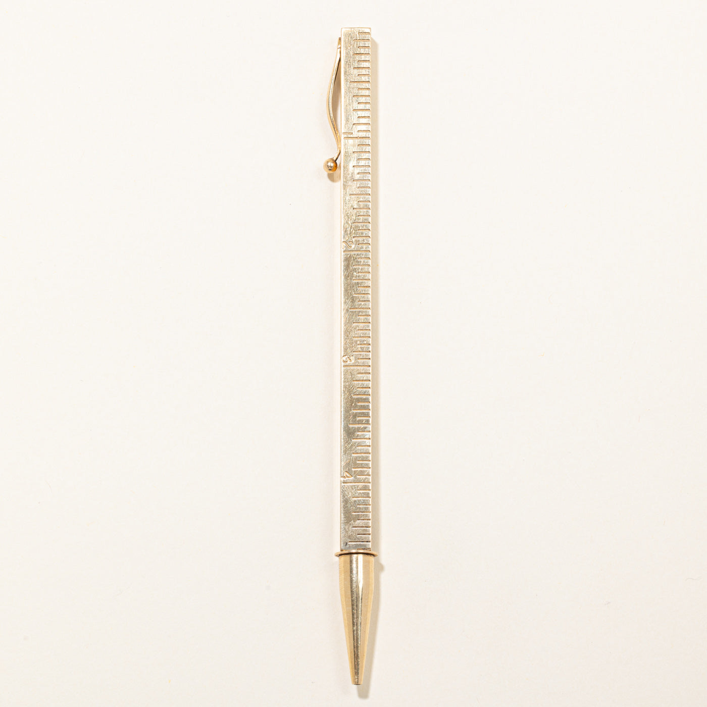 'Tiffany & Co' 1960's 14k Yellow Gold Mechanical Pencil Ruler