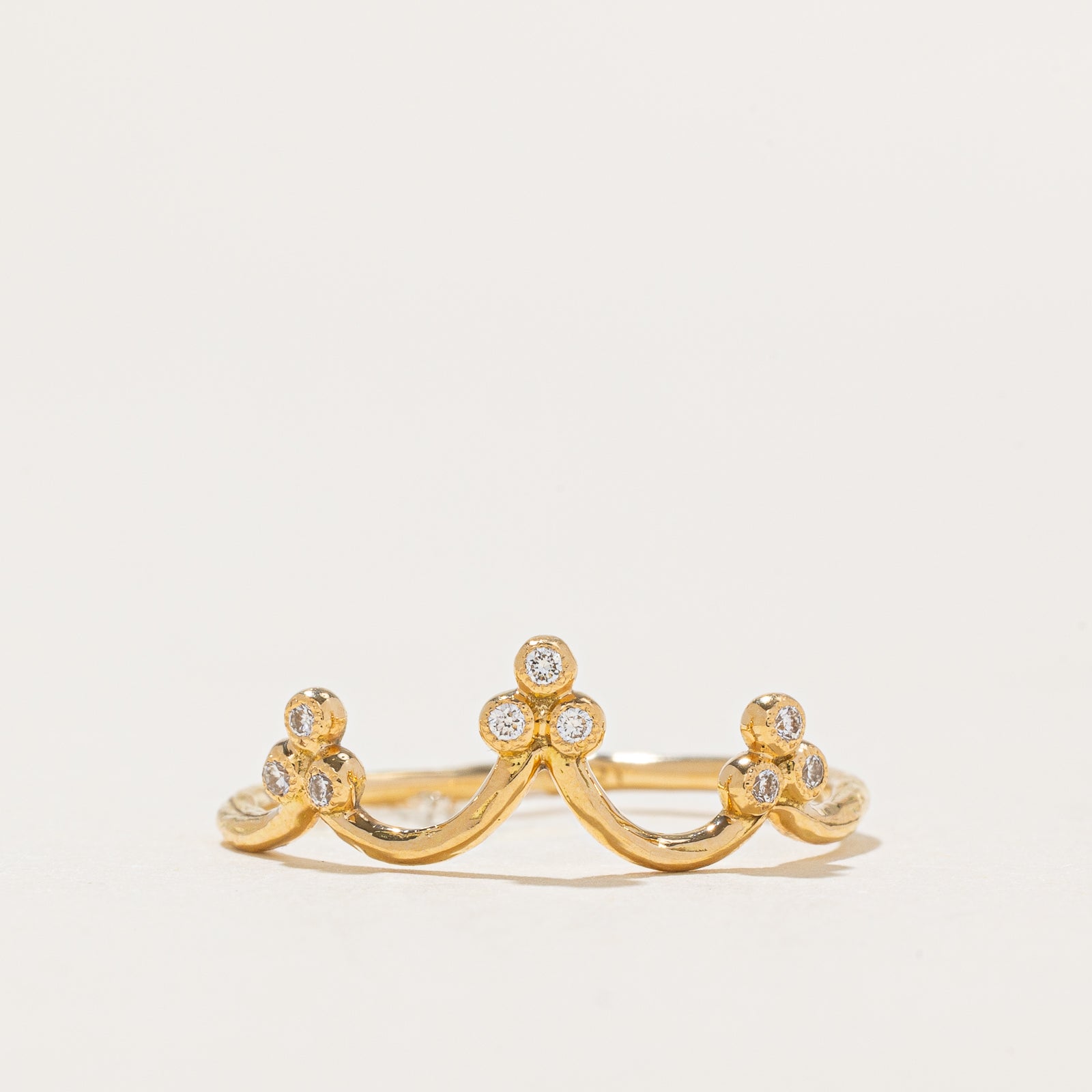 'Nora Kogan' Diamond Tiara Ring | 0.04ctw | SZ 6.75