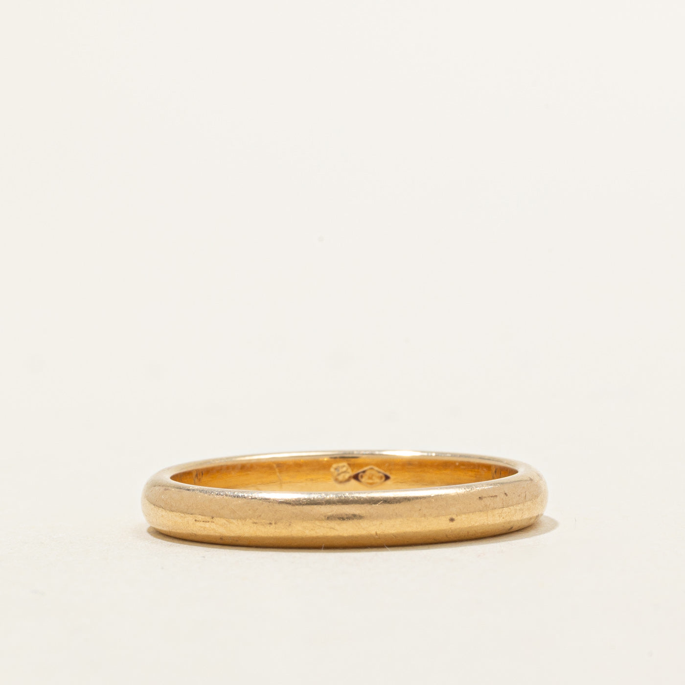 Vintage Belgian 14K Yellow Gold Plain Band | 2.90mm | SZ 8.5