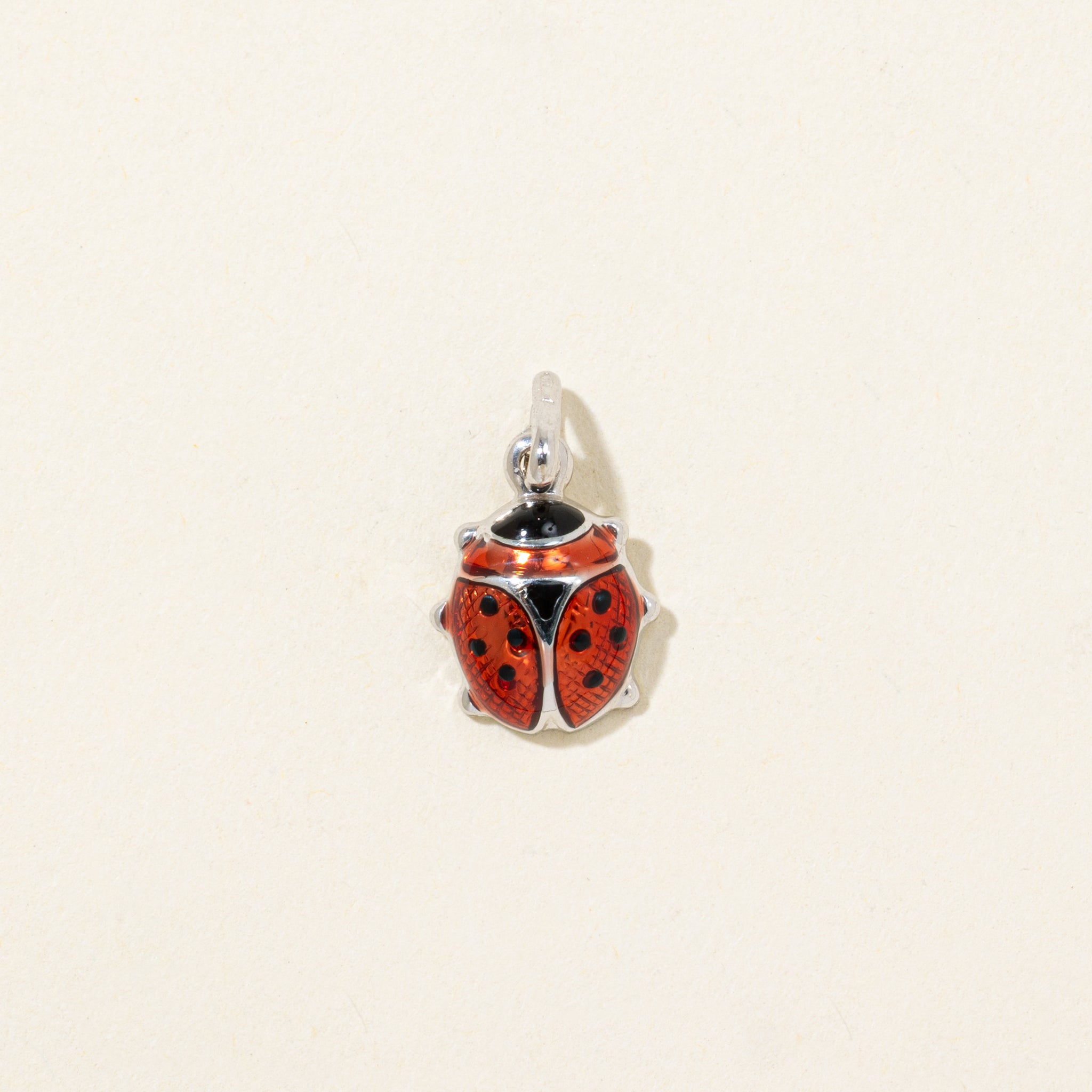 18k Enamel Ladybug Charm