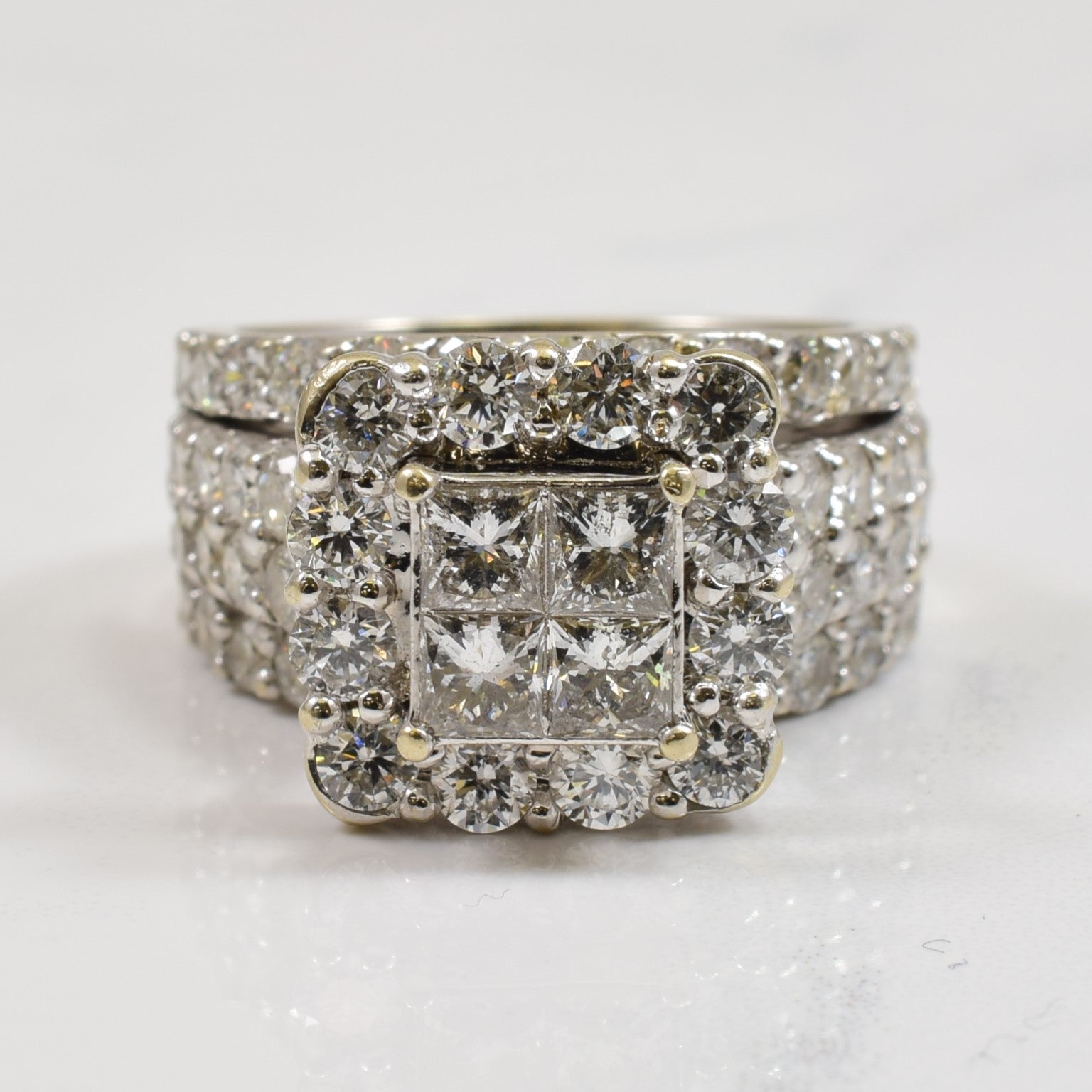 High Set Diamond Cluster Ring | 3.60ctw | SZ 6.75 | – 100 Ways