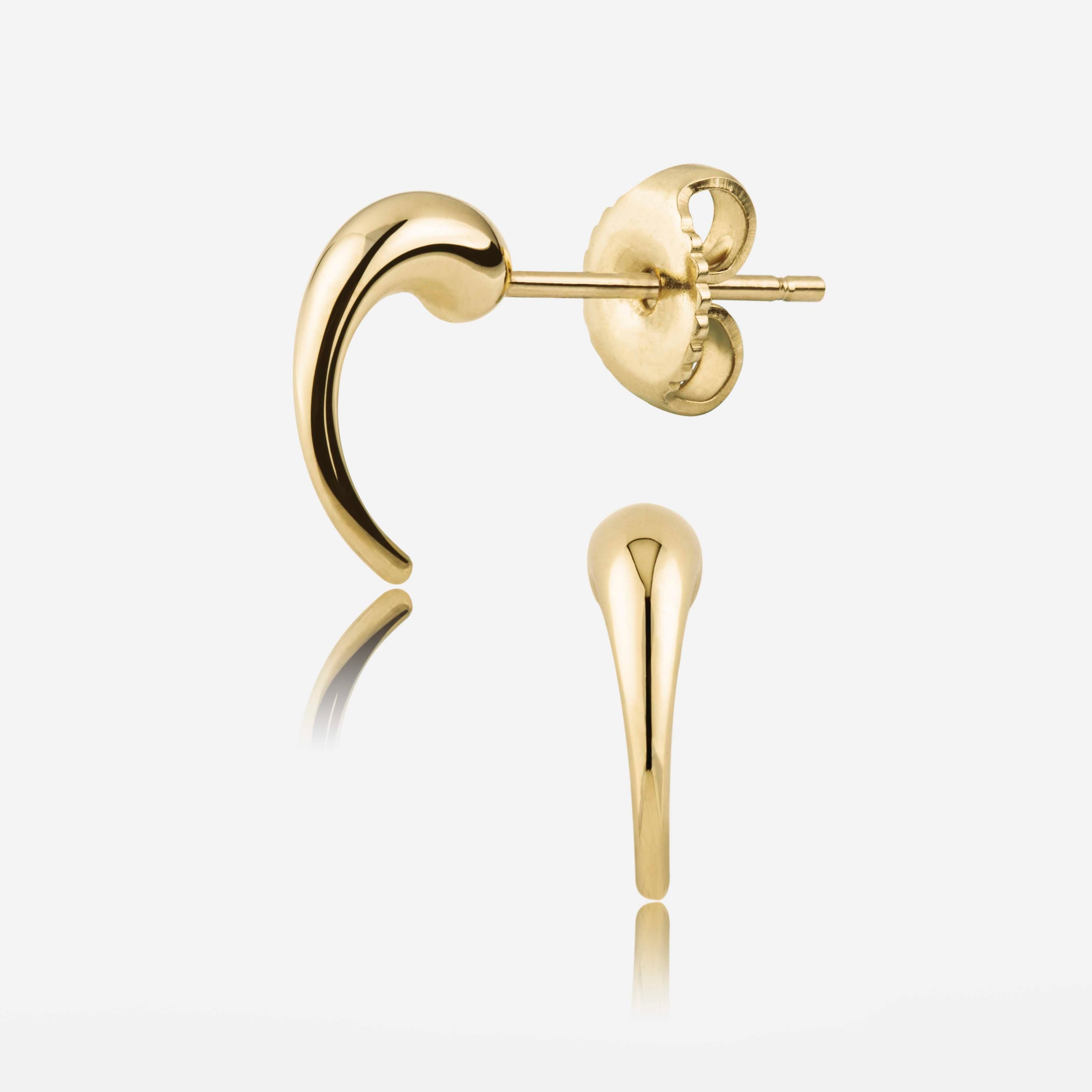 Rachel Weld 18k Yellow Gold Bare Claw Studs | – 100 Ways