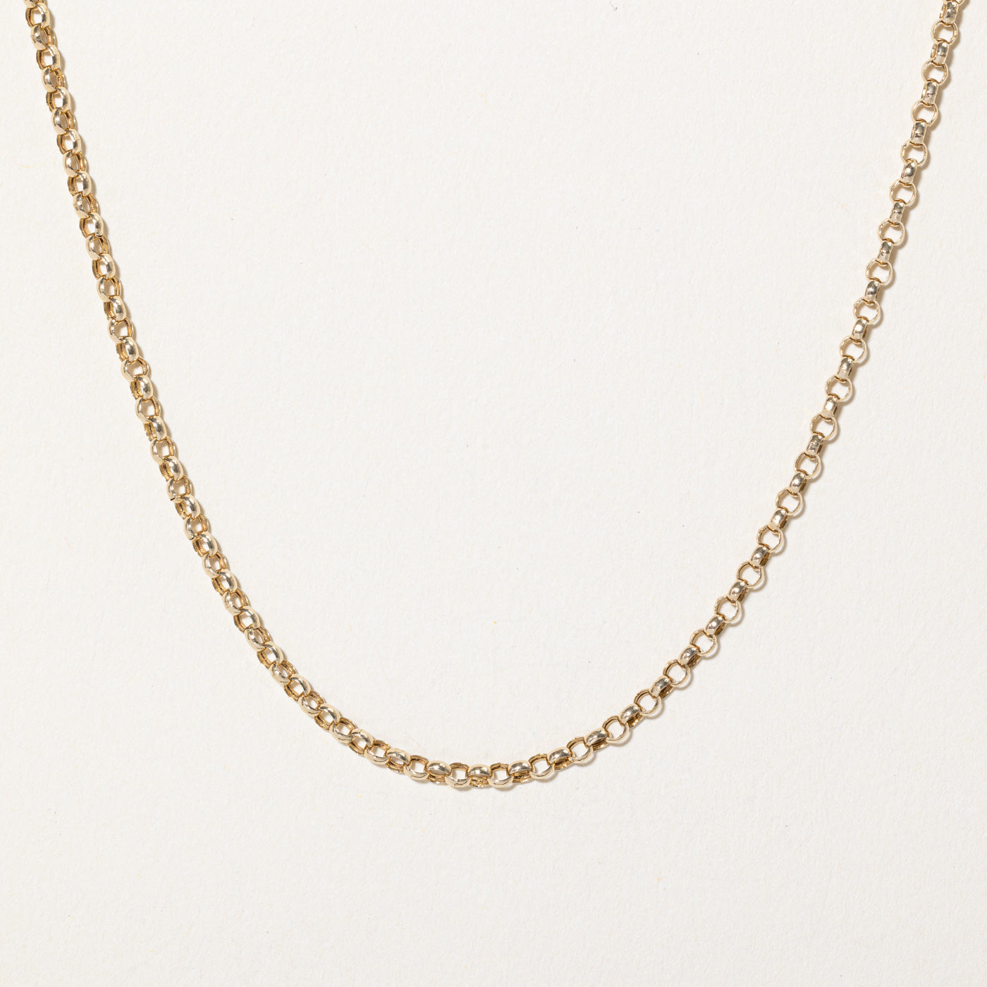 14k Yellow Gold Rolo Chain | 18"