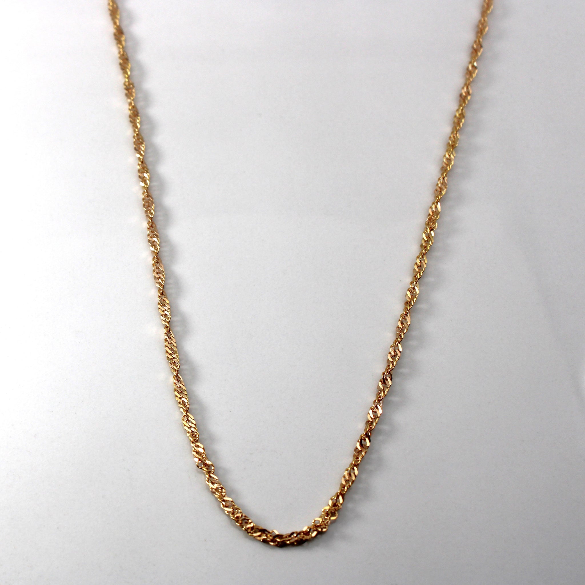 19k Yellow Gold Singapore Chain | 27"|