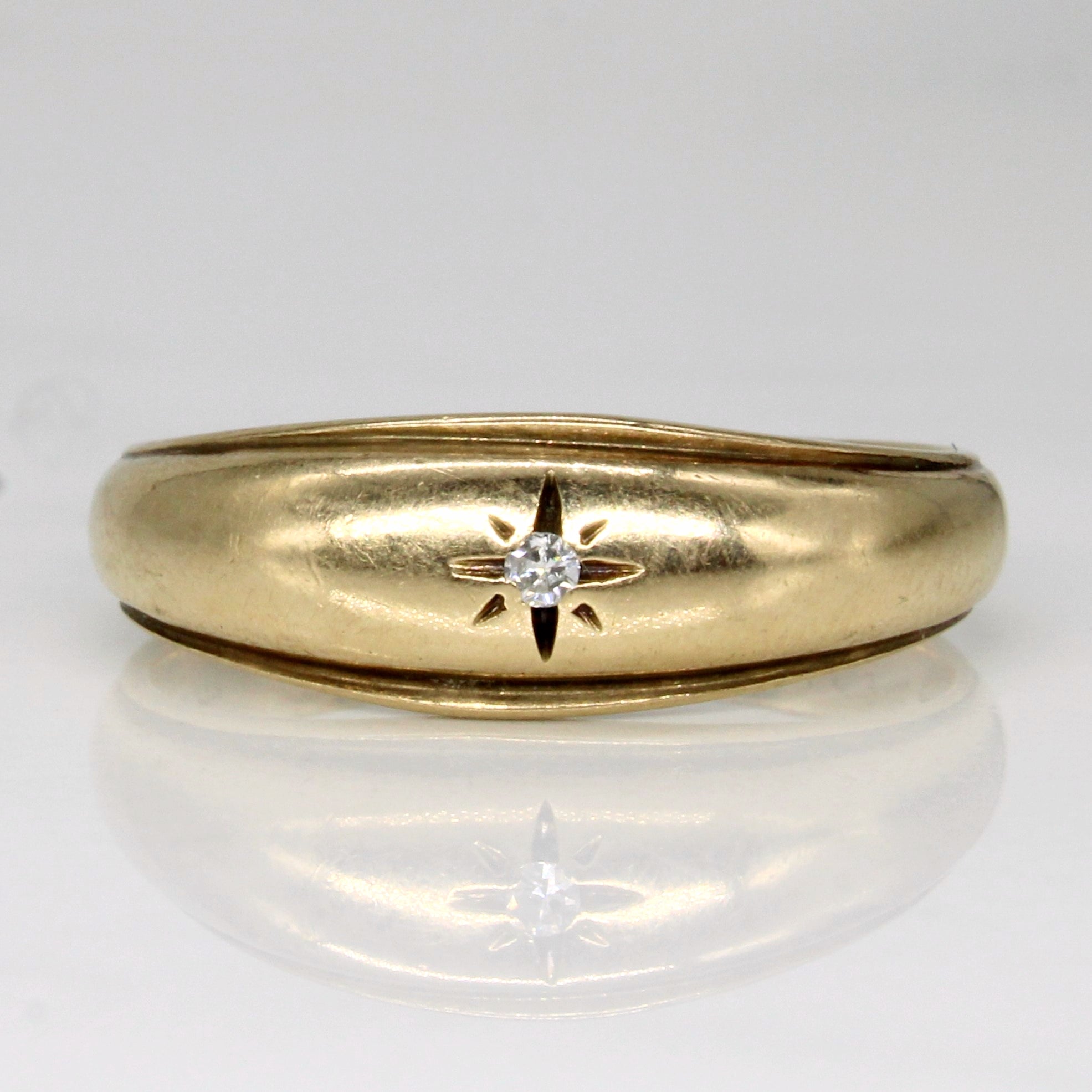 Star Set Diamond Dome Ring | 0.02ct | SZ 9.75
