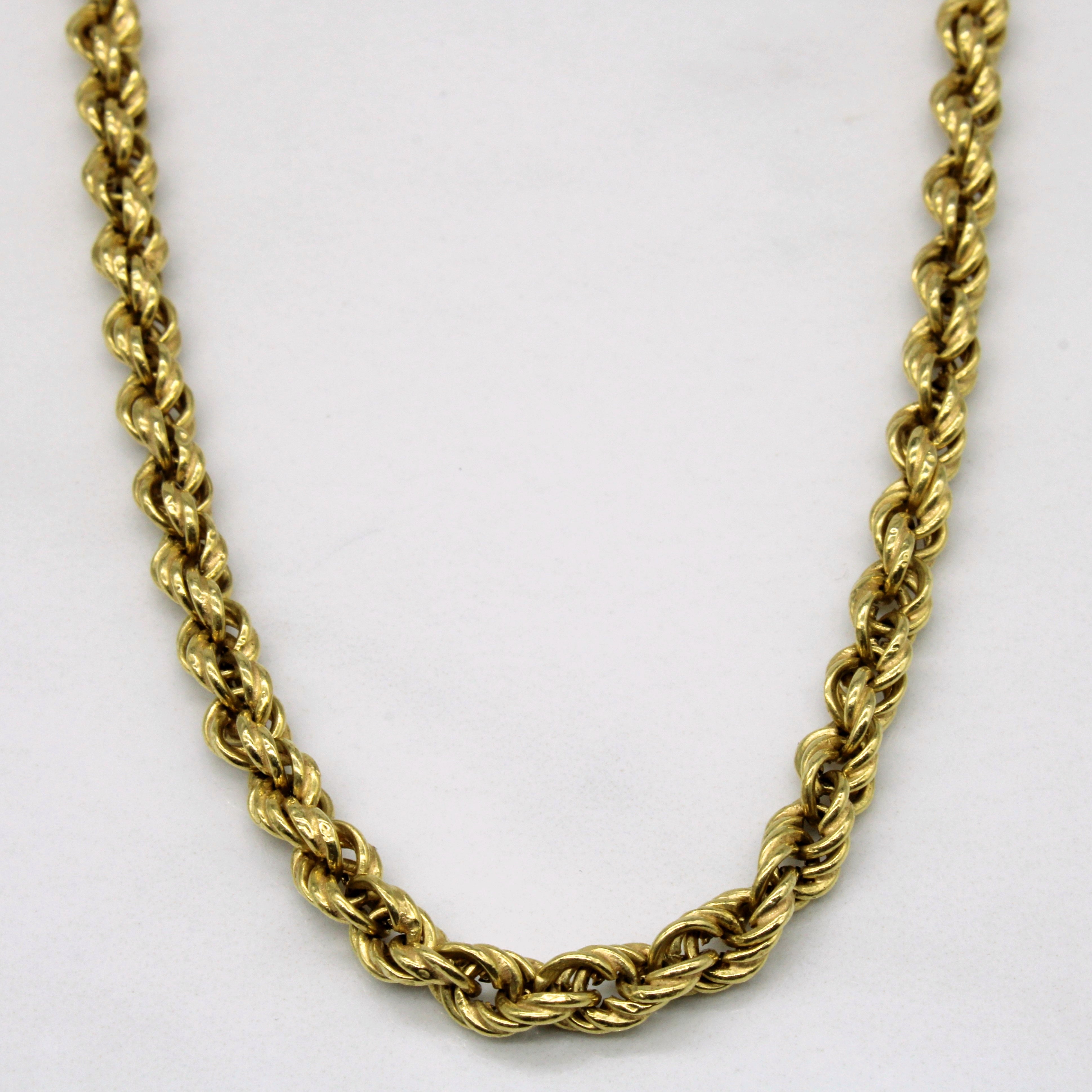 18k Yellow Gold Rope Chain | 20" | – 100 Ways