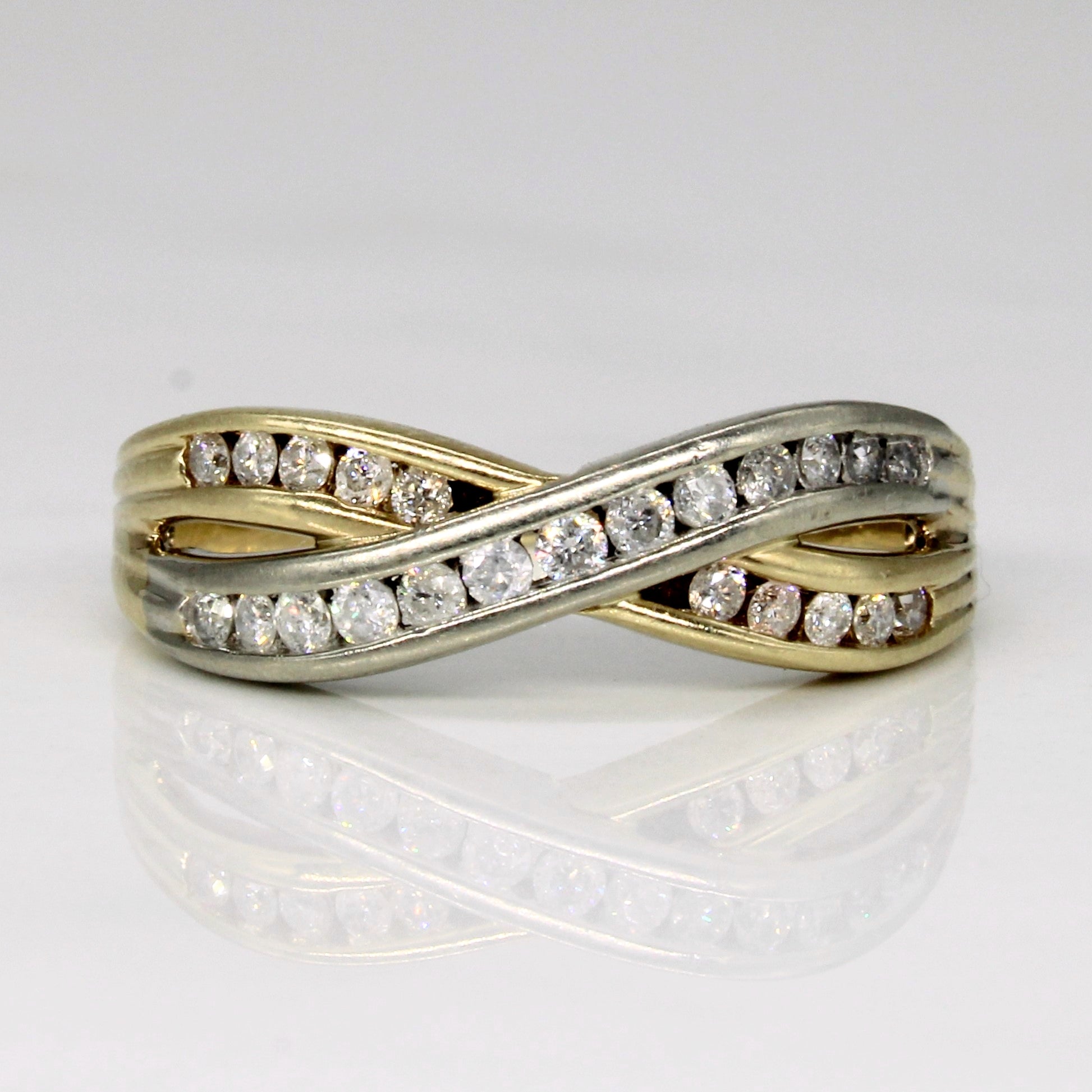 Diamond Twin Waterfall Ring | 0.35ctw | SZ 5.5
