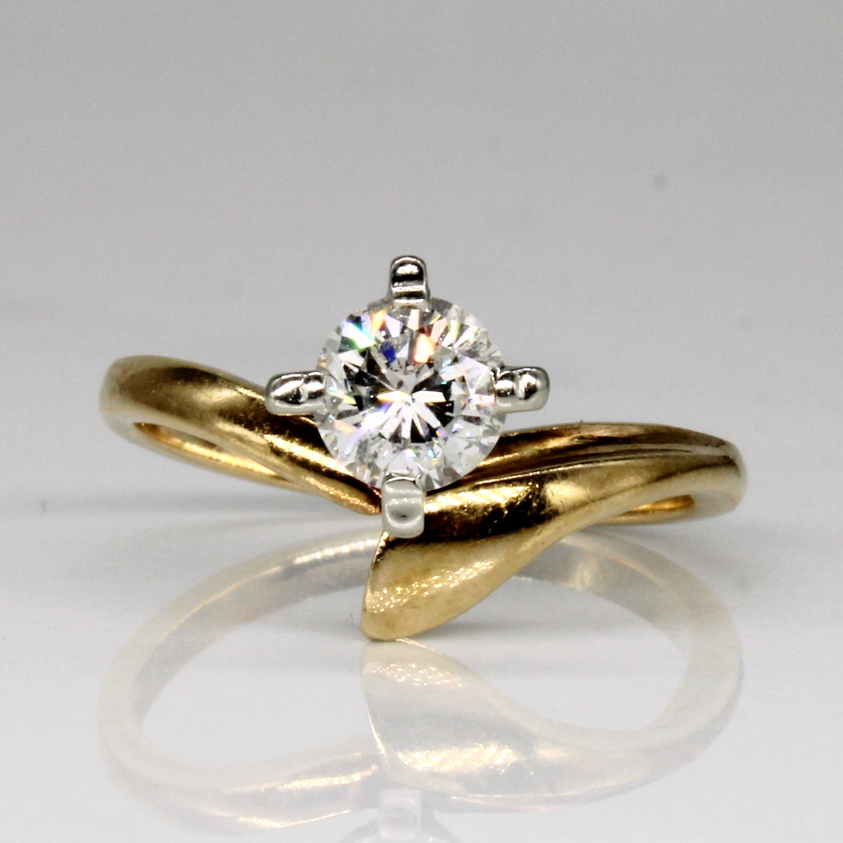 Cathedral Set Diamond Engagement Ring | 0.56ct | SZ 6
