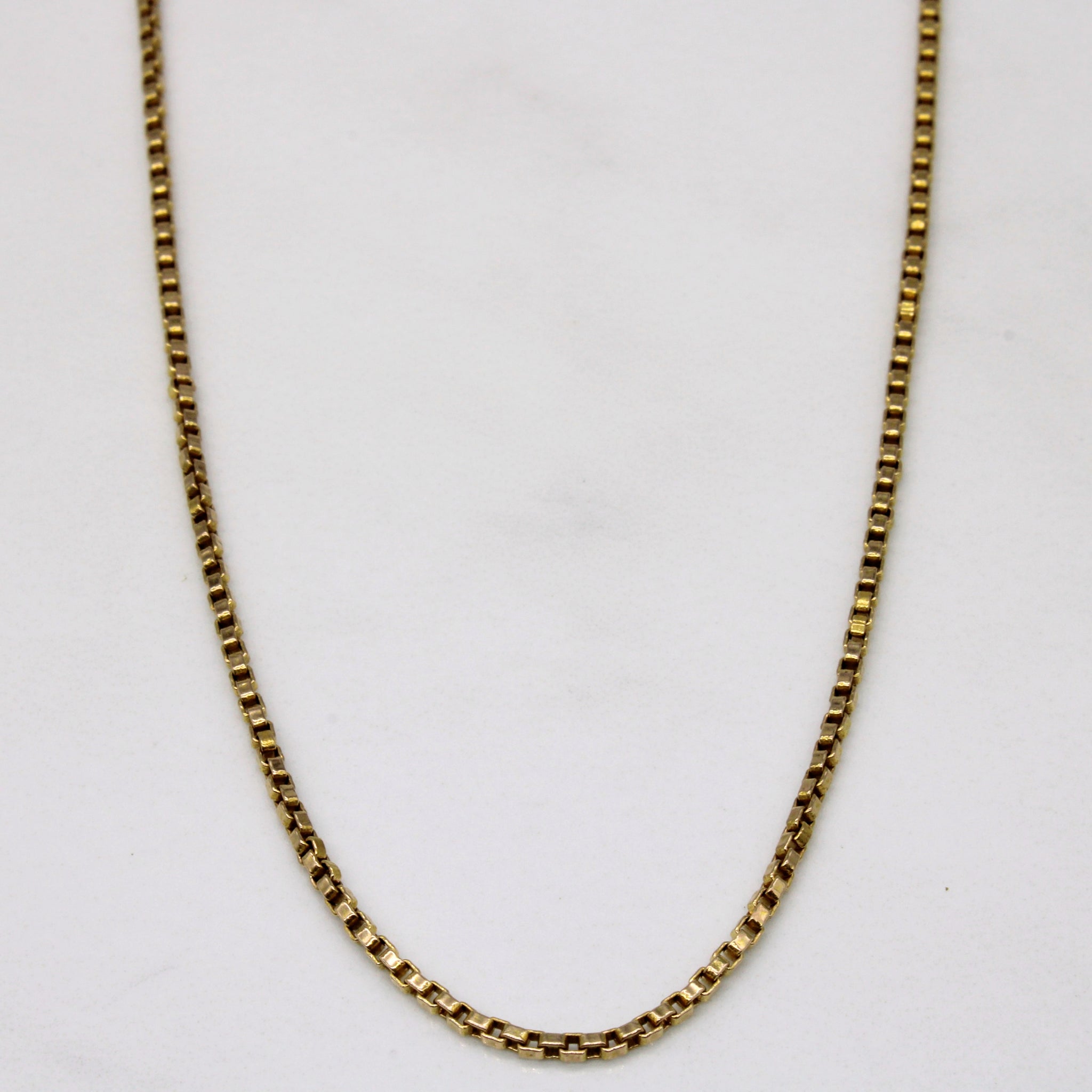 14k Yellow Gold Box Link Chain | 28"