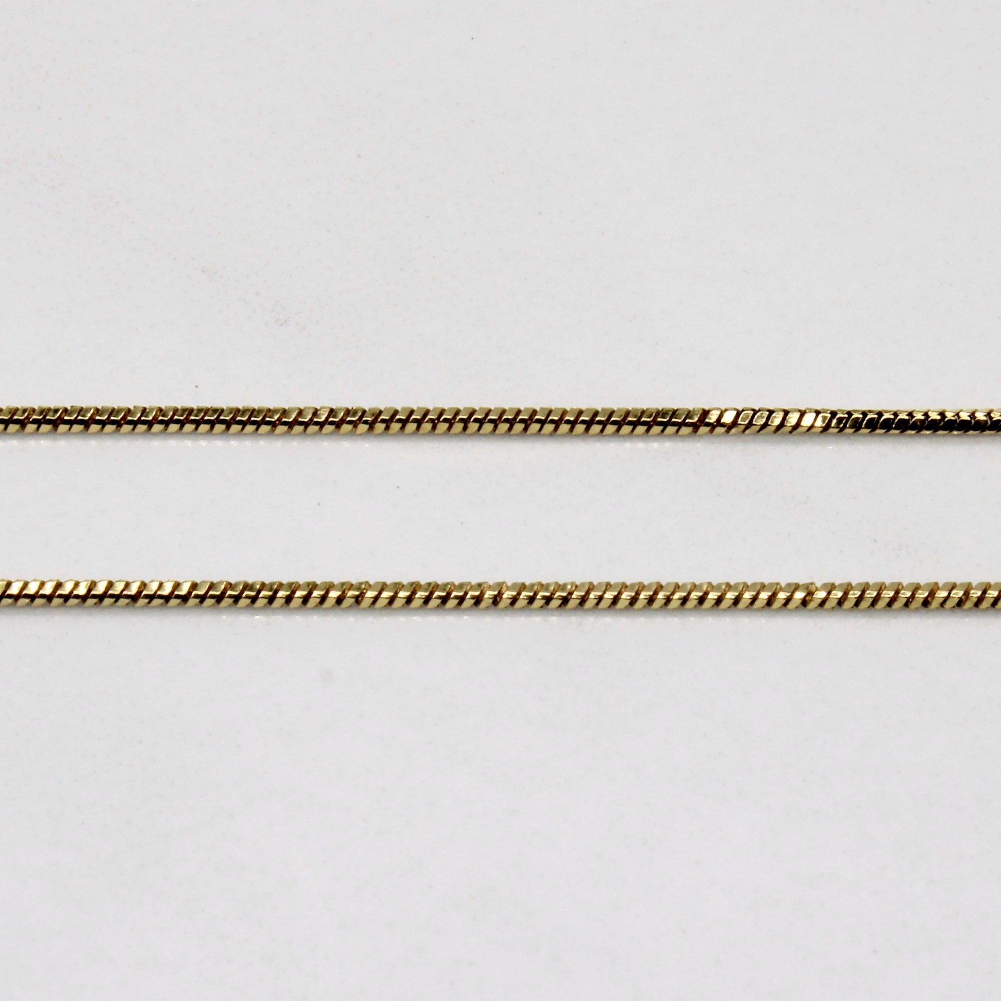 18k Yellow Gold Snake Chain | 24" | – 100 Ways