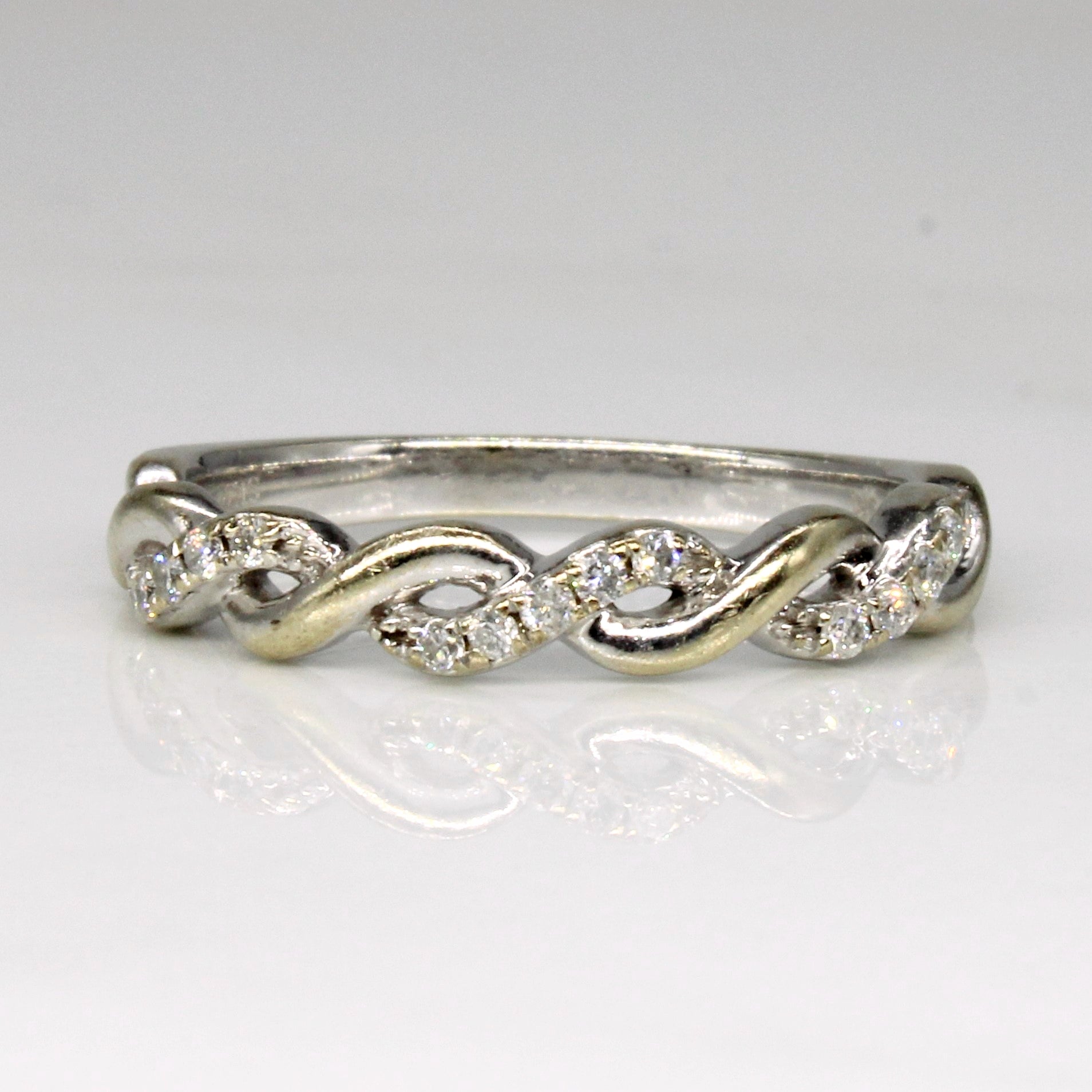 Diamond Overlapping Ring | 0.12ctw | SZ 7.25