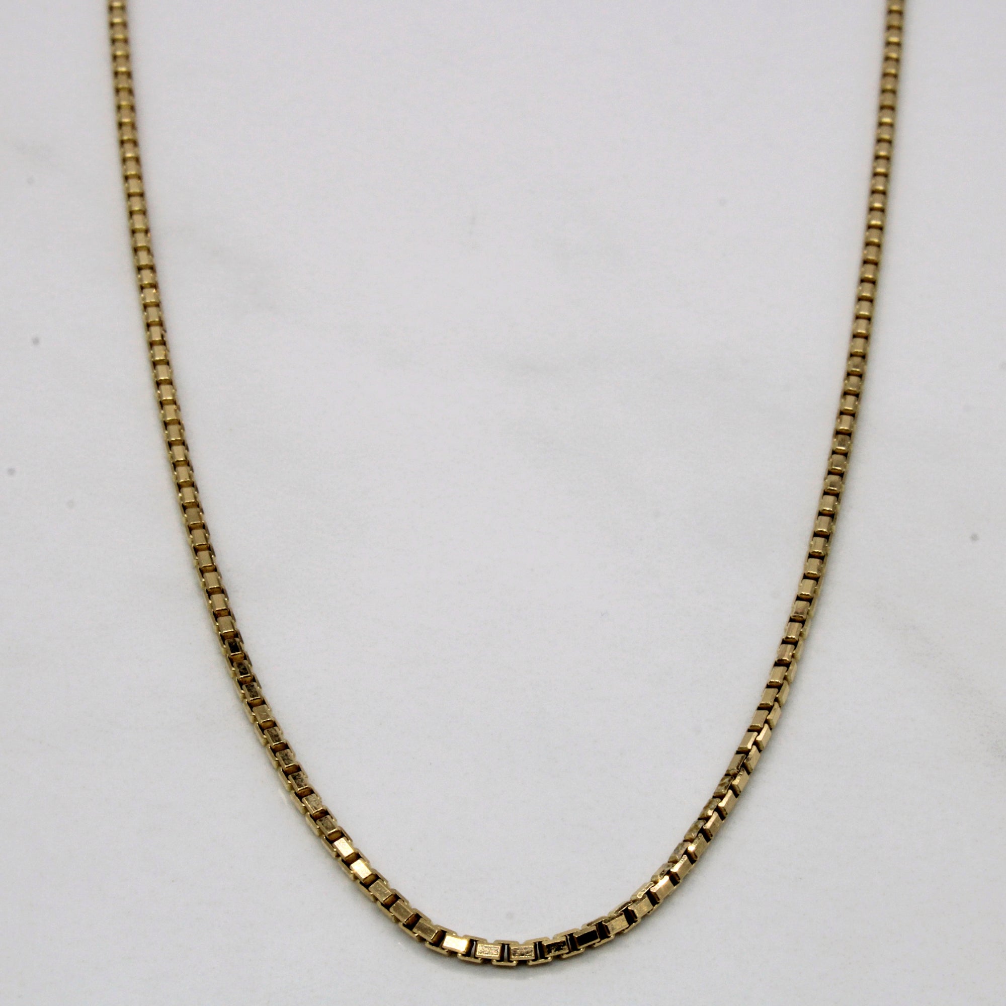 18k Yellow Gold Box Link Chain | 22" | – 100 Ways
