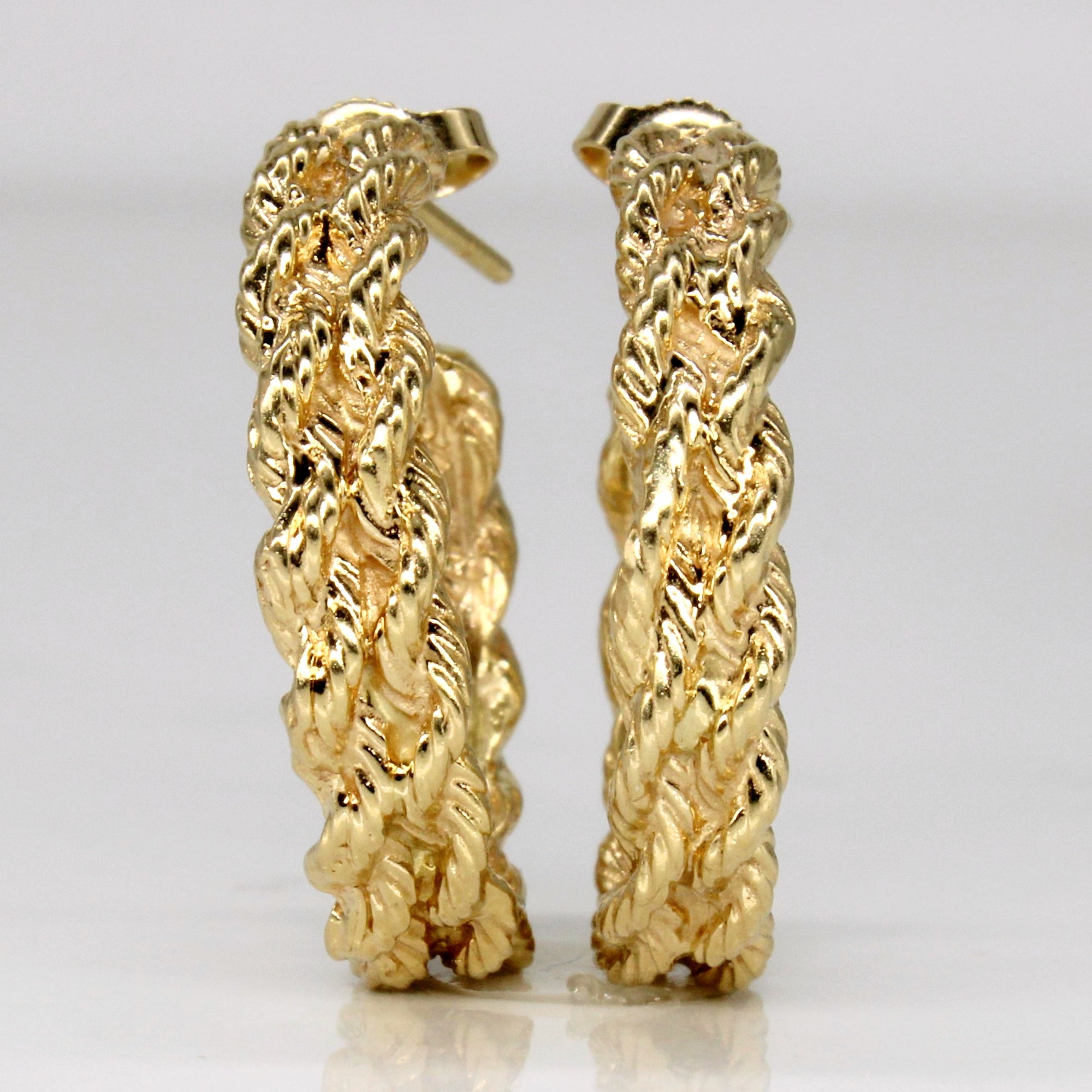 14k Yellow Gold Hoop Earrings – 100 Ways
