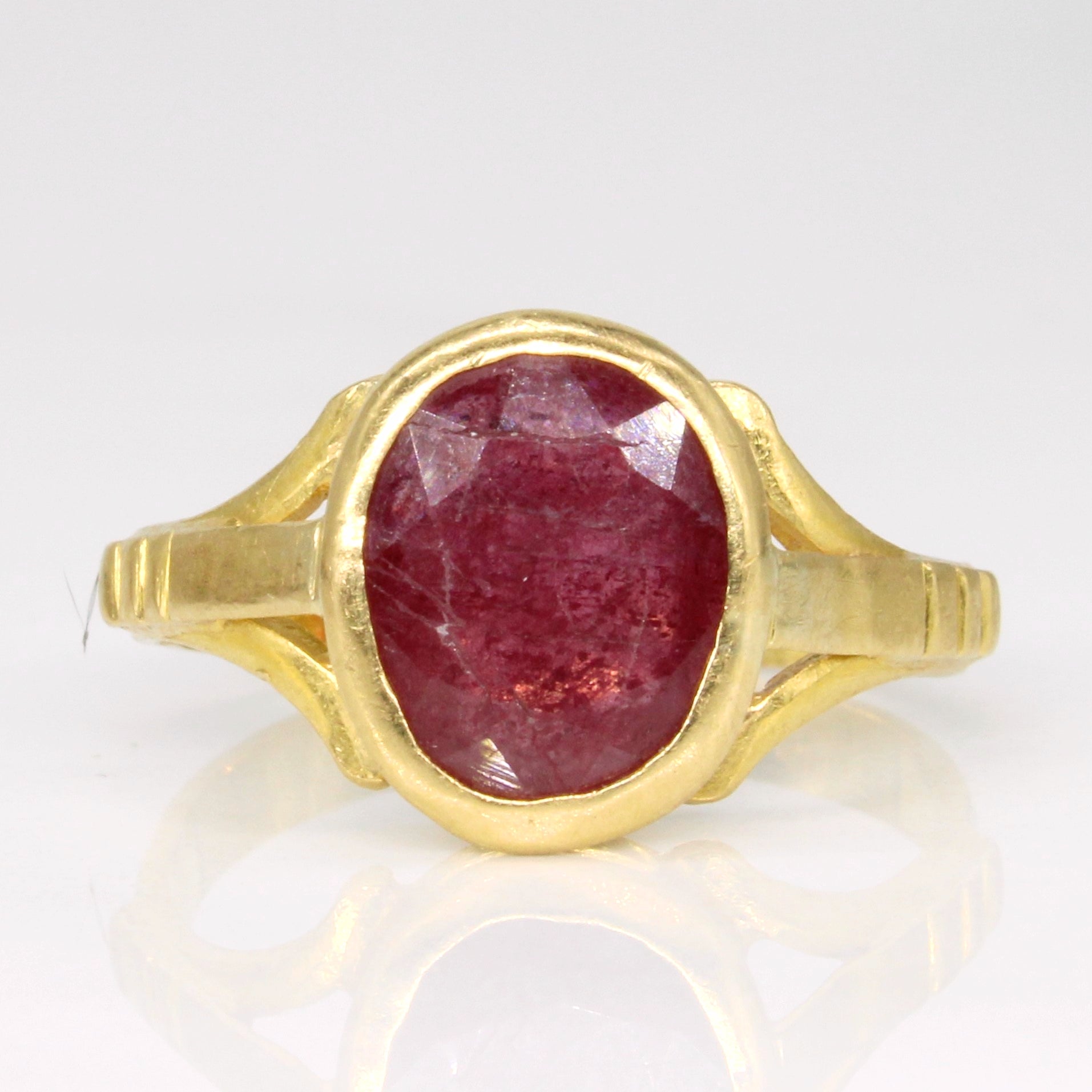 Glass Filled Ruby Ring | 2.65ct | SZ 6.75