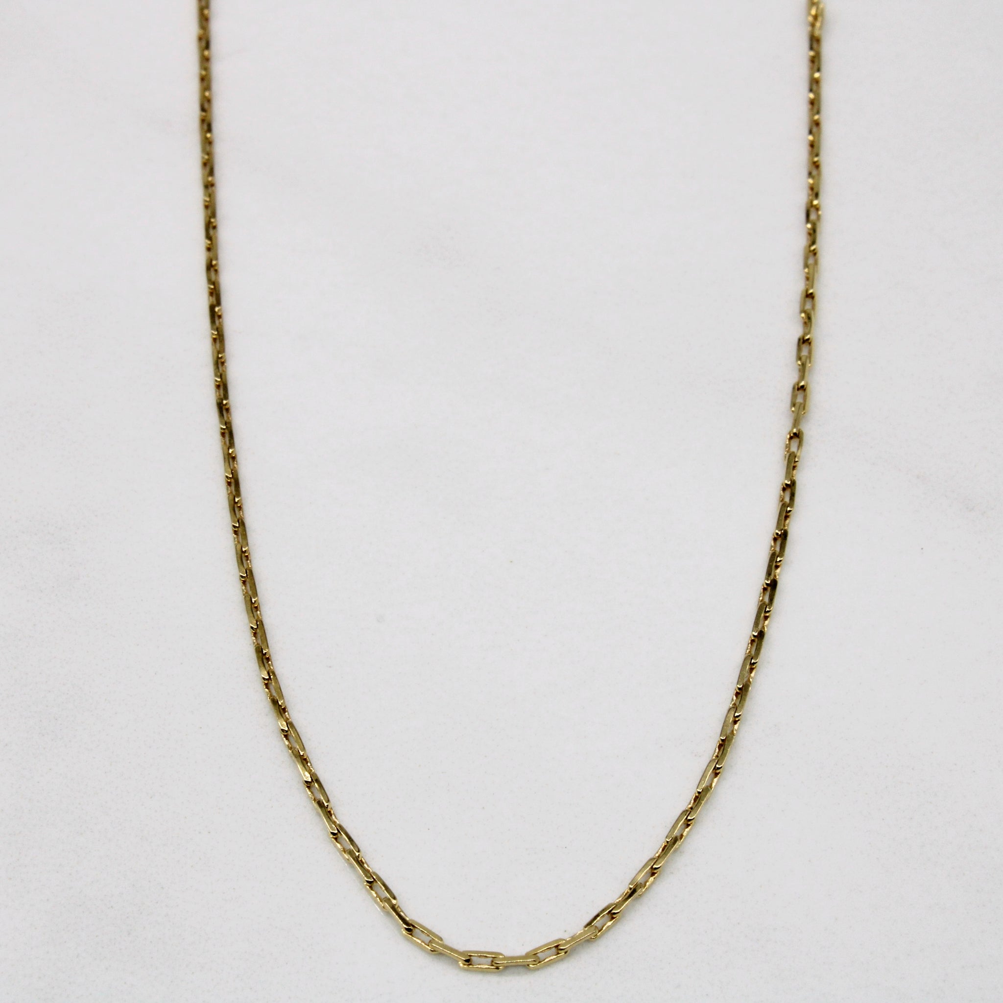 14k Yellow Gold Boston Link Chain | 17"