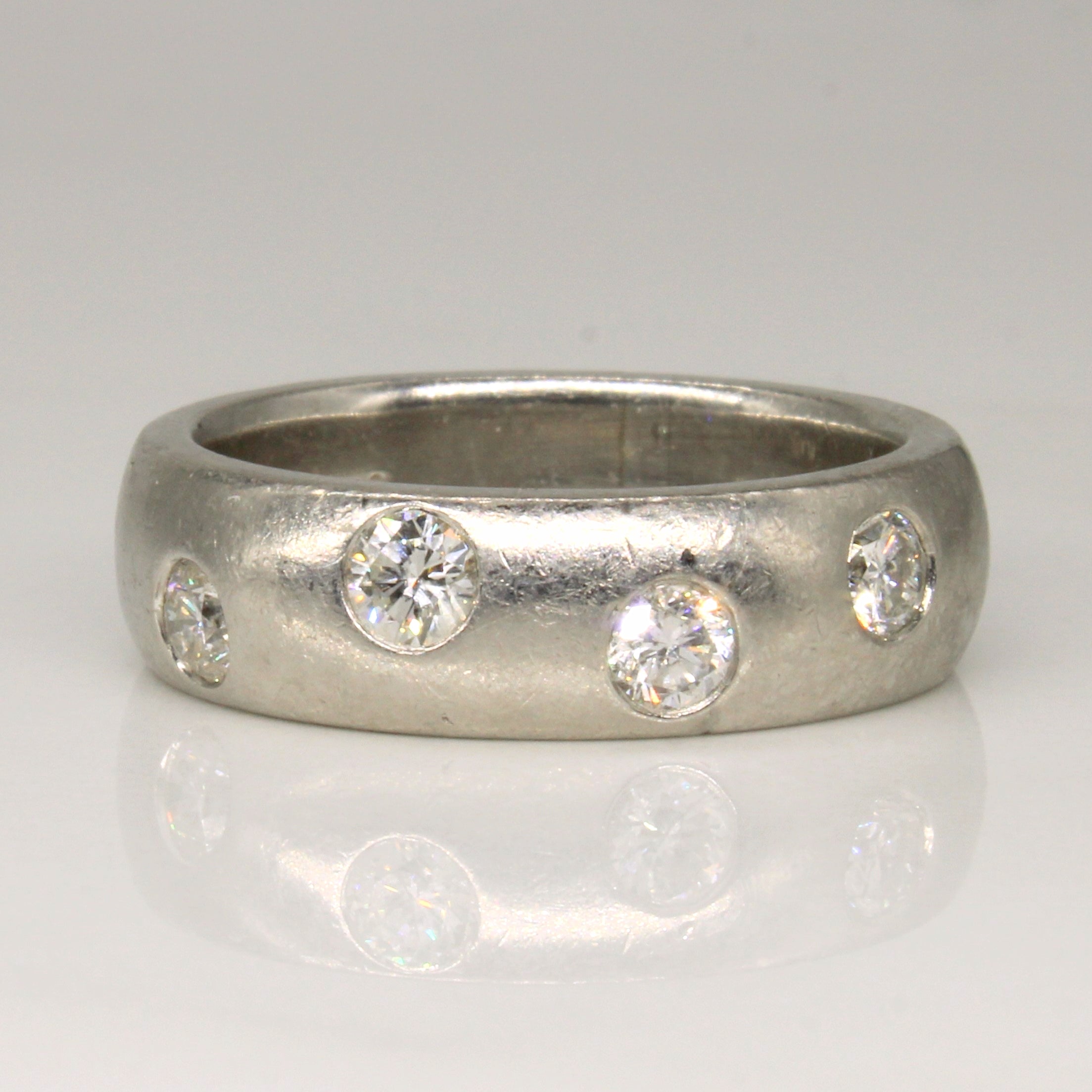 Flush Set Diamond Ring | 0.76ctw | SZ 9.5 | – 100 Ways