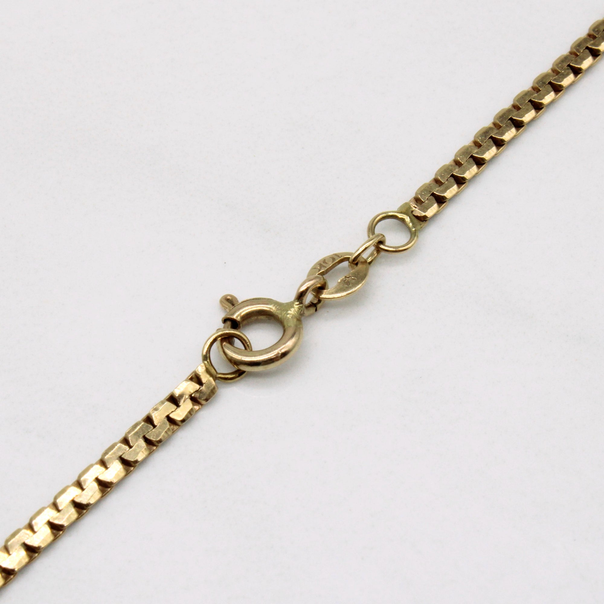 10k Yellow Gold Flat Link Chain | 25" | – 100 Ways
