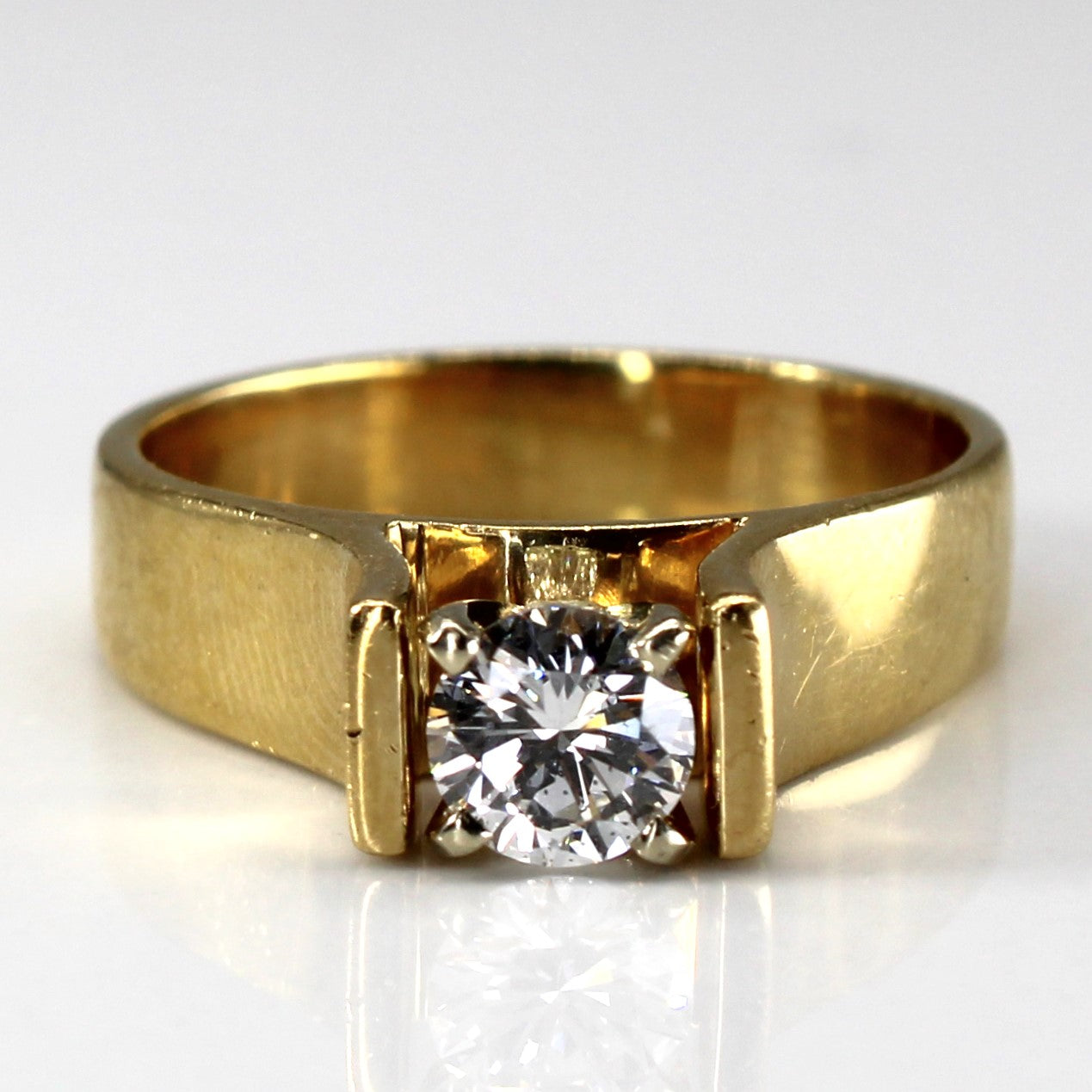 High Set Diamond Engagement Ring | 0.54ct SI1 F | SZ 7.25