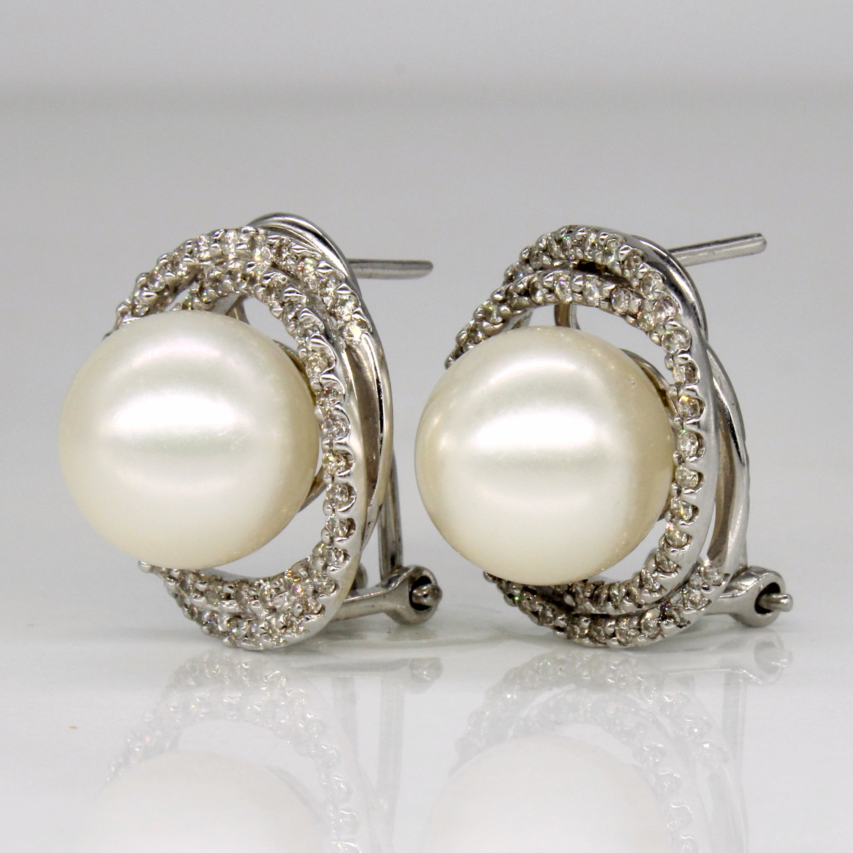 Pearl & Diamond Earrings | 0.55ctw | – 100 Ways