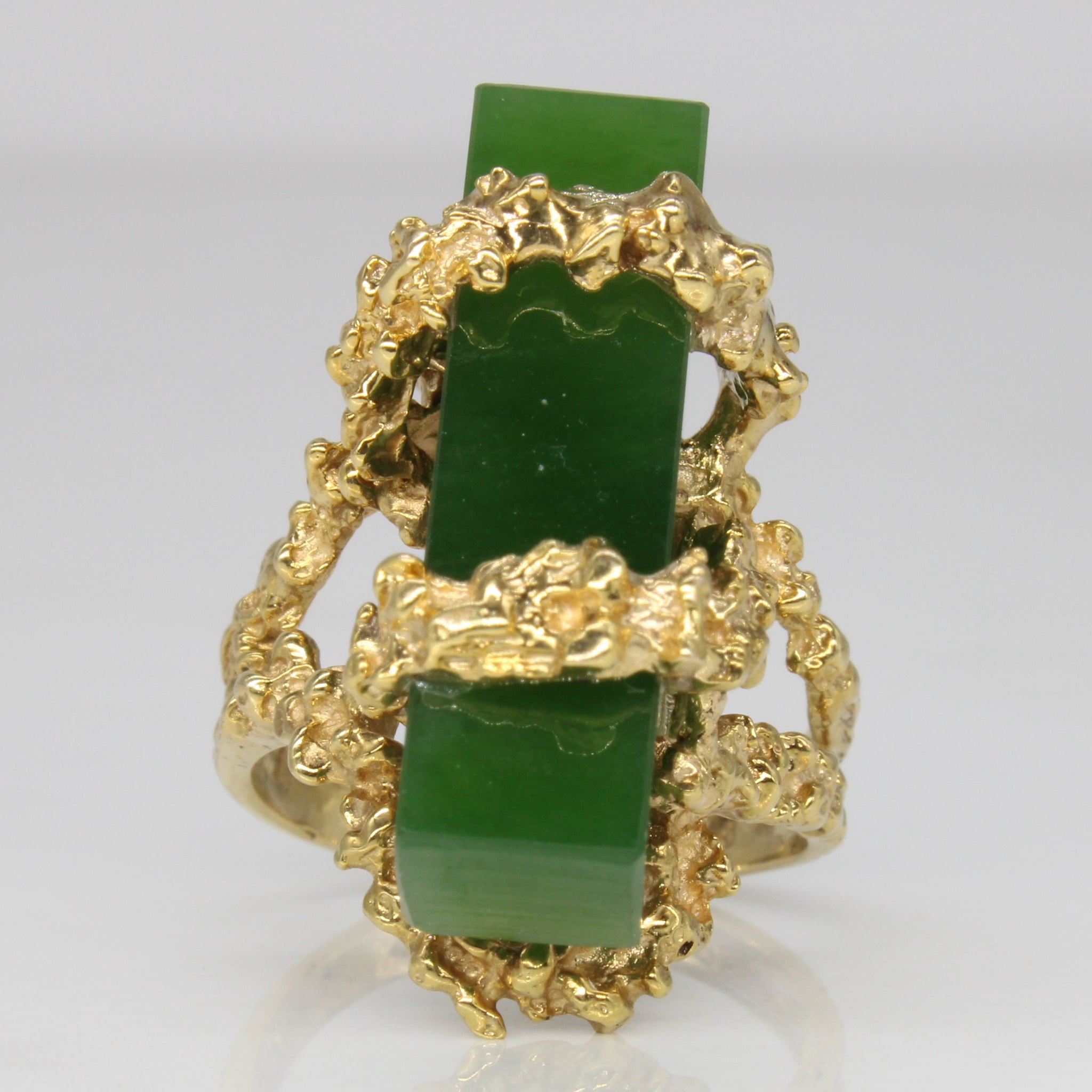 Jade Column Ring | 17.76ct | SZ 6.5