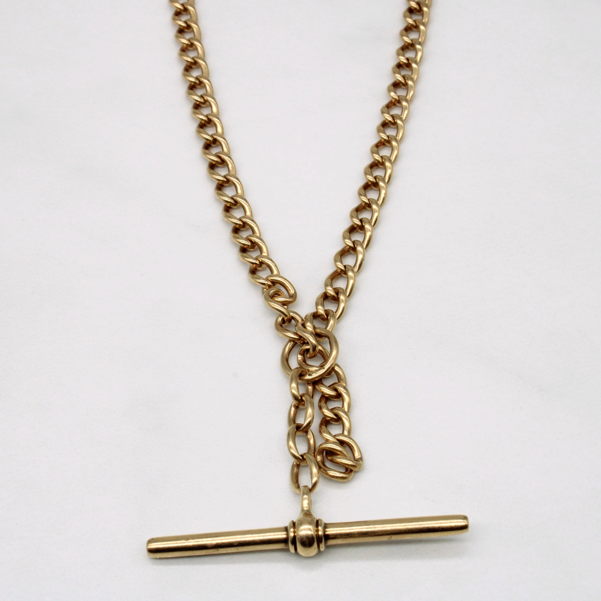 14k Gold & Sterling Silver Watch Chain | 16"