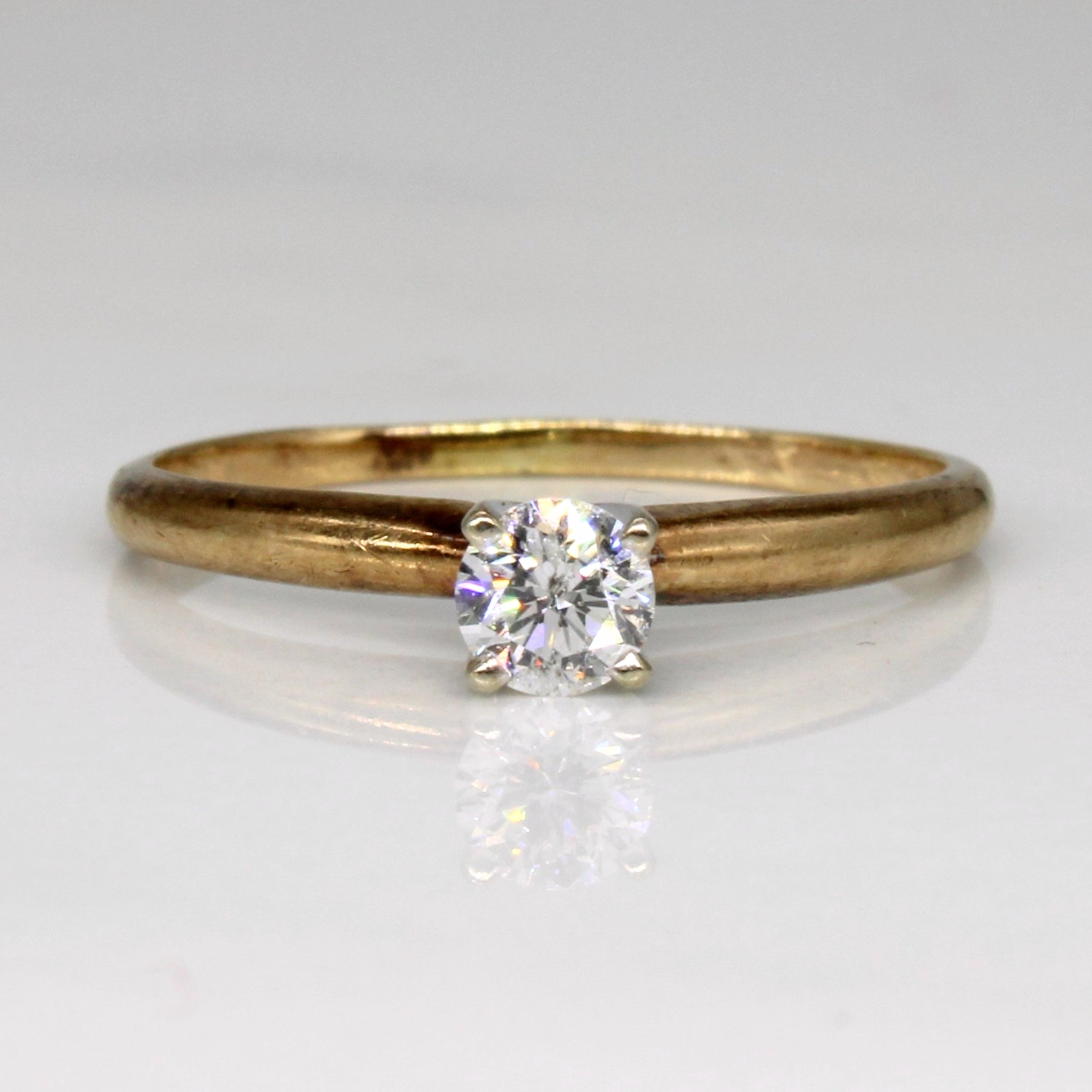 Cathedral Set Diamond Ring | 0.24ct | SZ 6.75