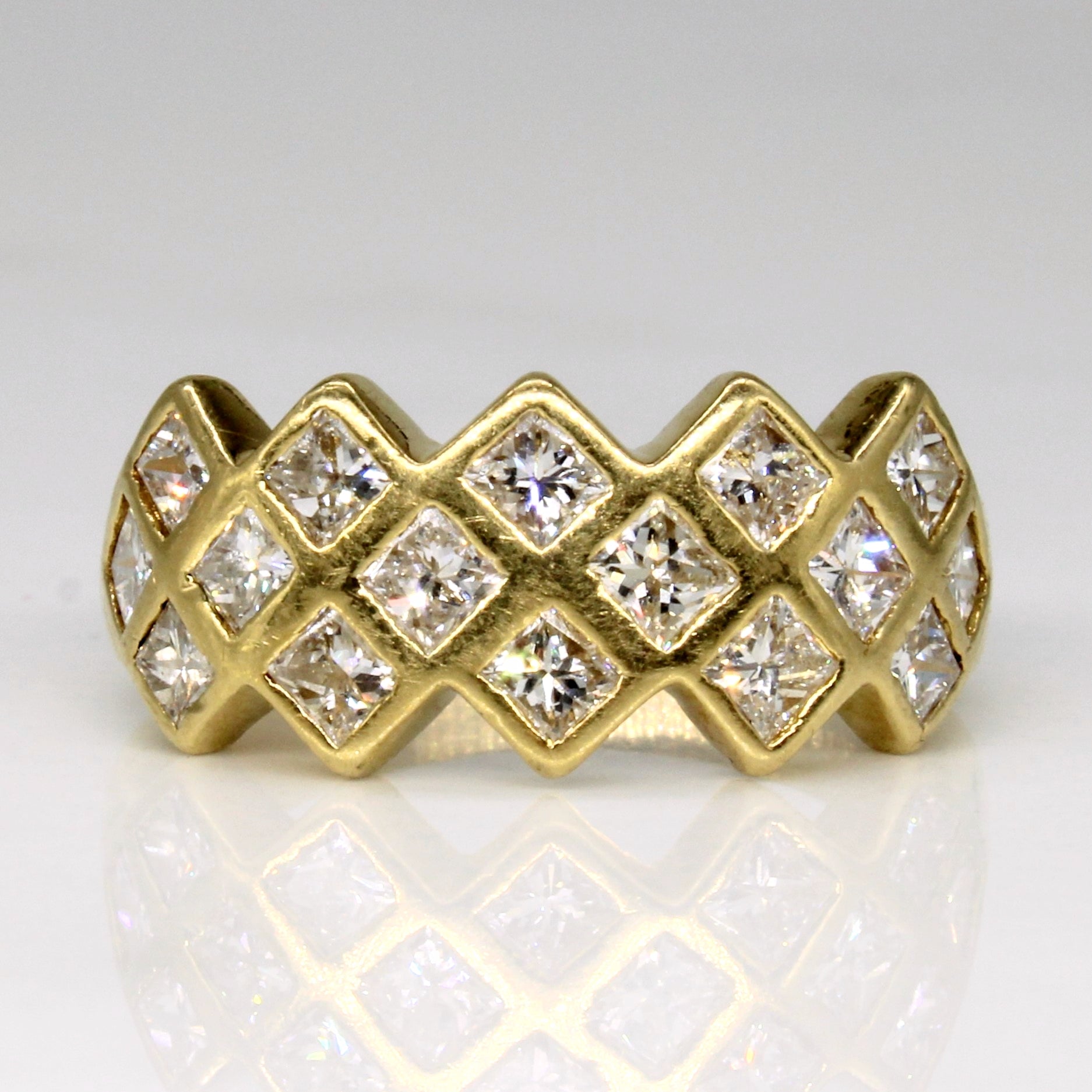 Flush Set Diamond Ring | 1.50ctw | SZ 5.5 | – 100 Ways