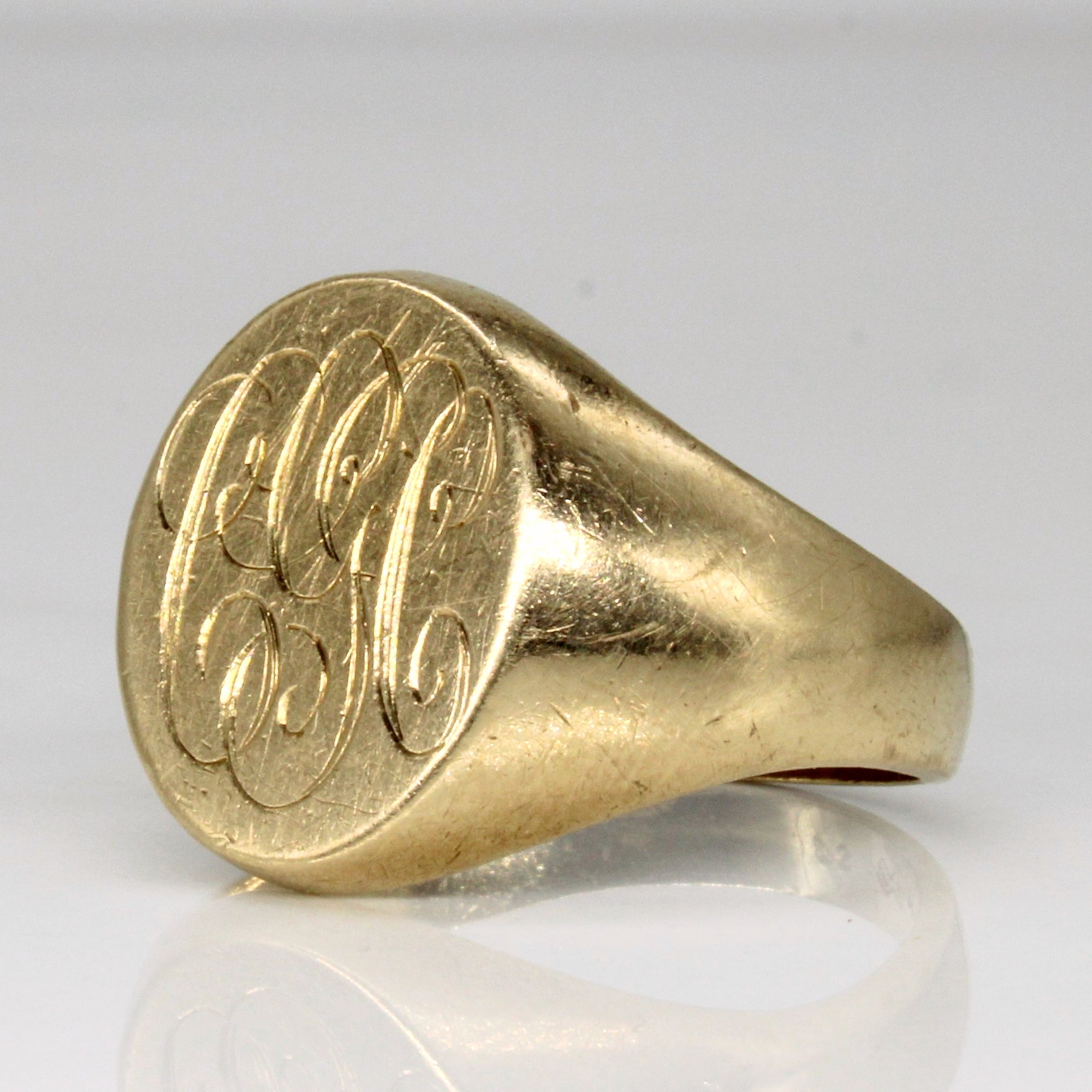 10k Yellow Gold Initial Ring | SZ 9.25 | – 100 Ways