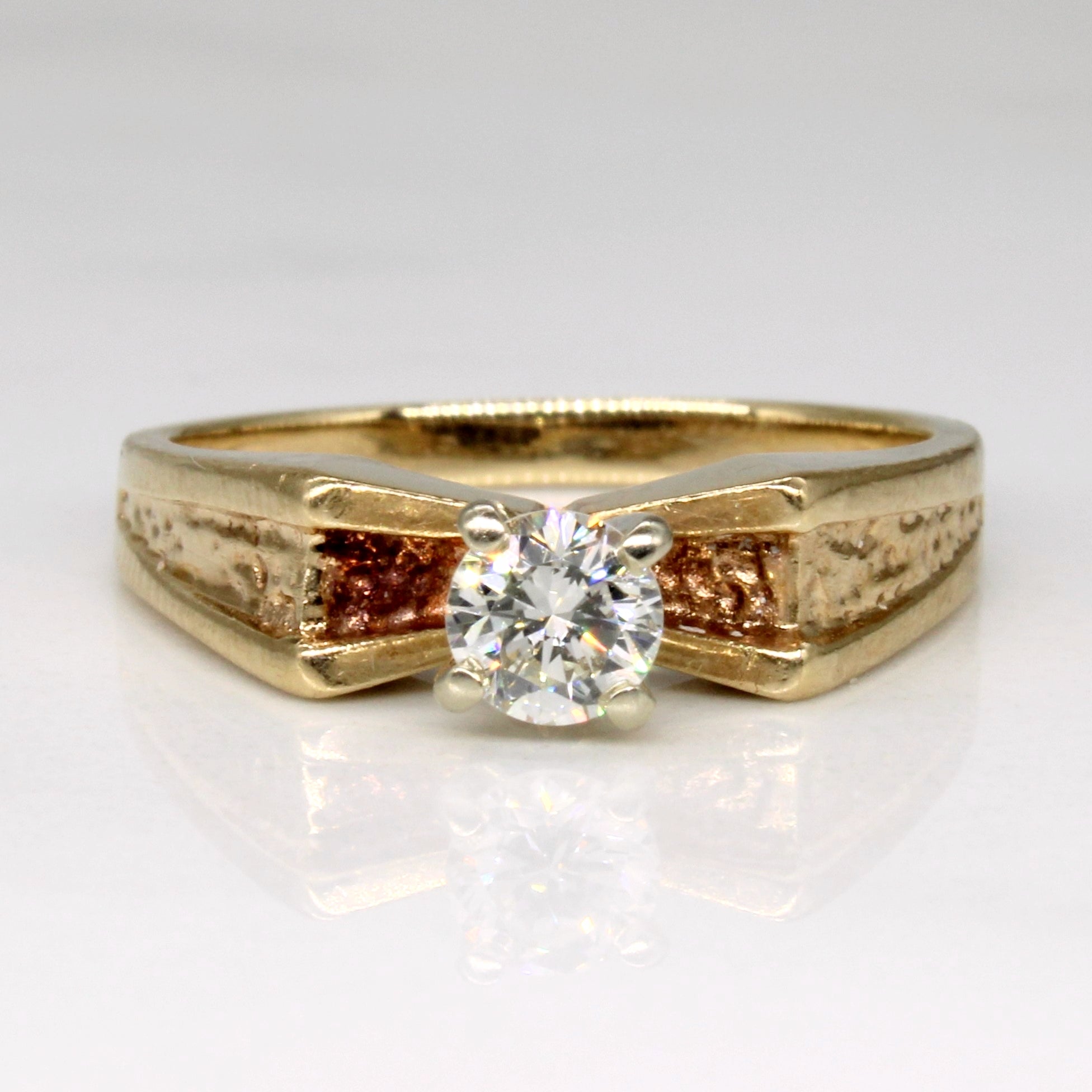 Cathedral Set Diamond Engagement Ring | 0.28ct | SZ 5.25
