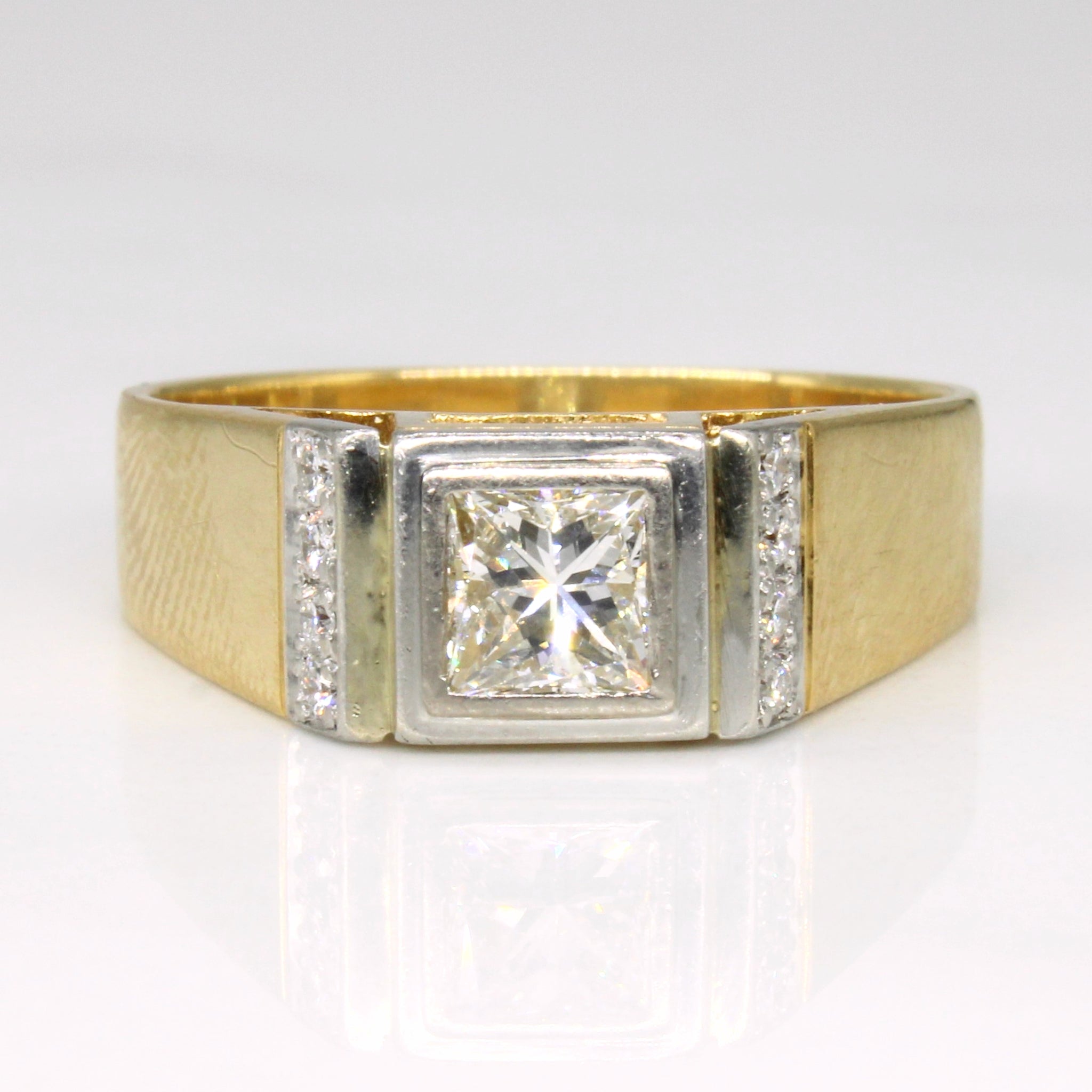 Flush Set Diamond Engagement Ring | 0.54ctw | SZ 8.75